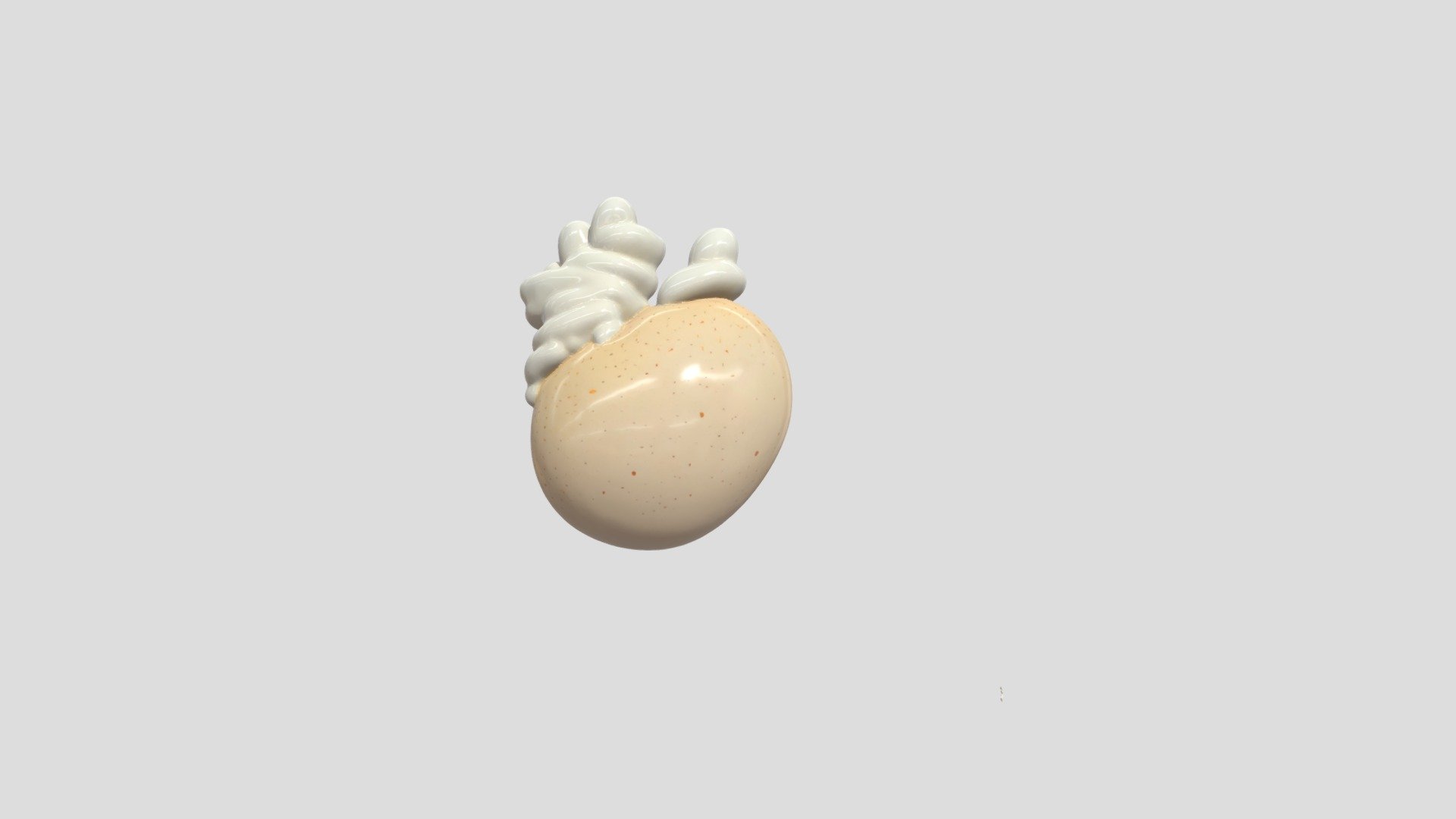 Creamy Egg splash - stylized 3D model - Download Free 3D model by ...