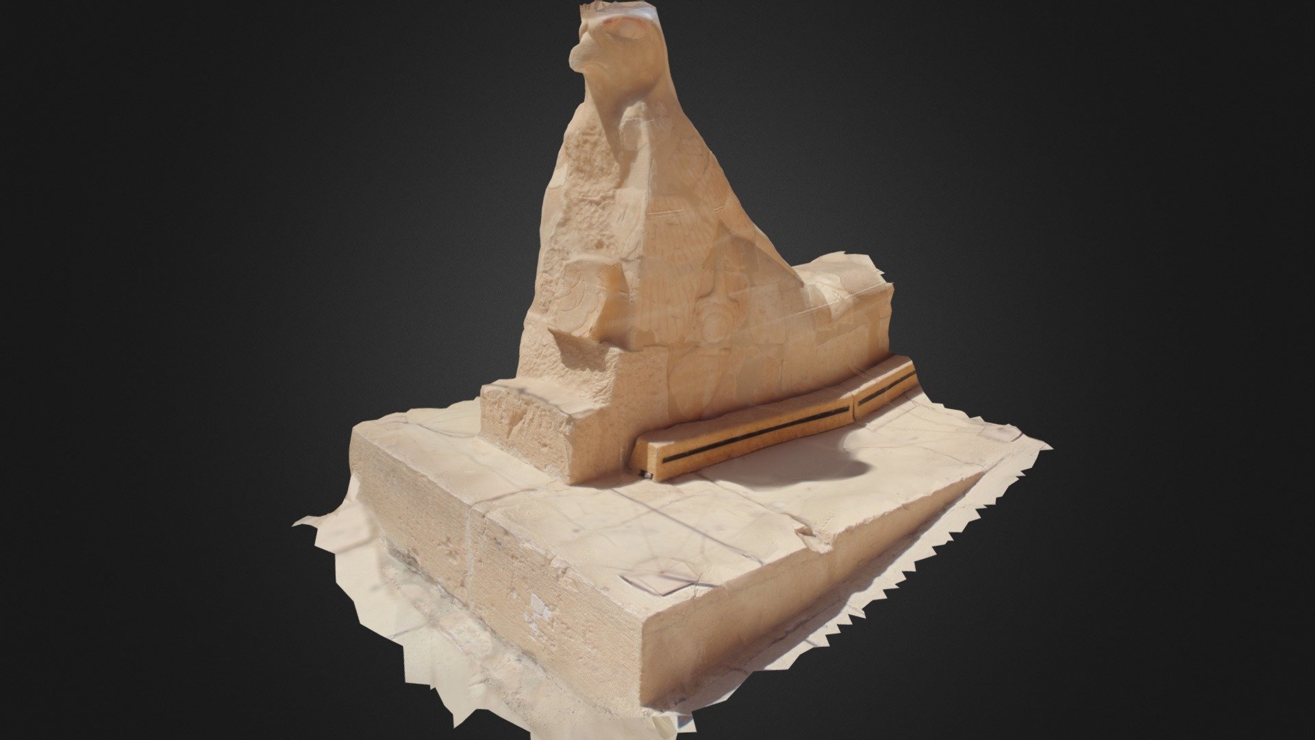 Halcón en la subida del Templo de Hatshepsut - Download Free 3D model by JJ Martínez ...