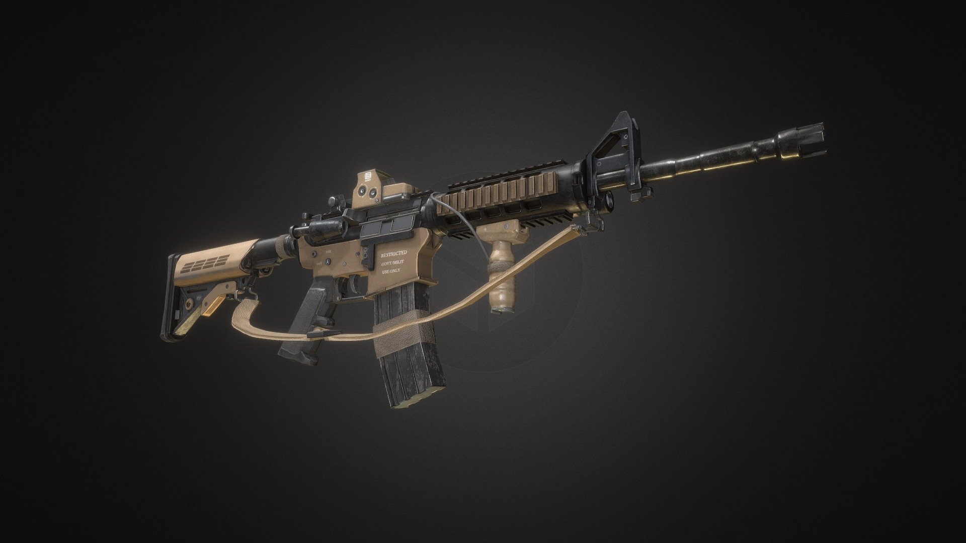 M4 Render-Sandstorm - 3D model by MichaelMSheridan [7182f15] - Sketchfab