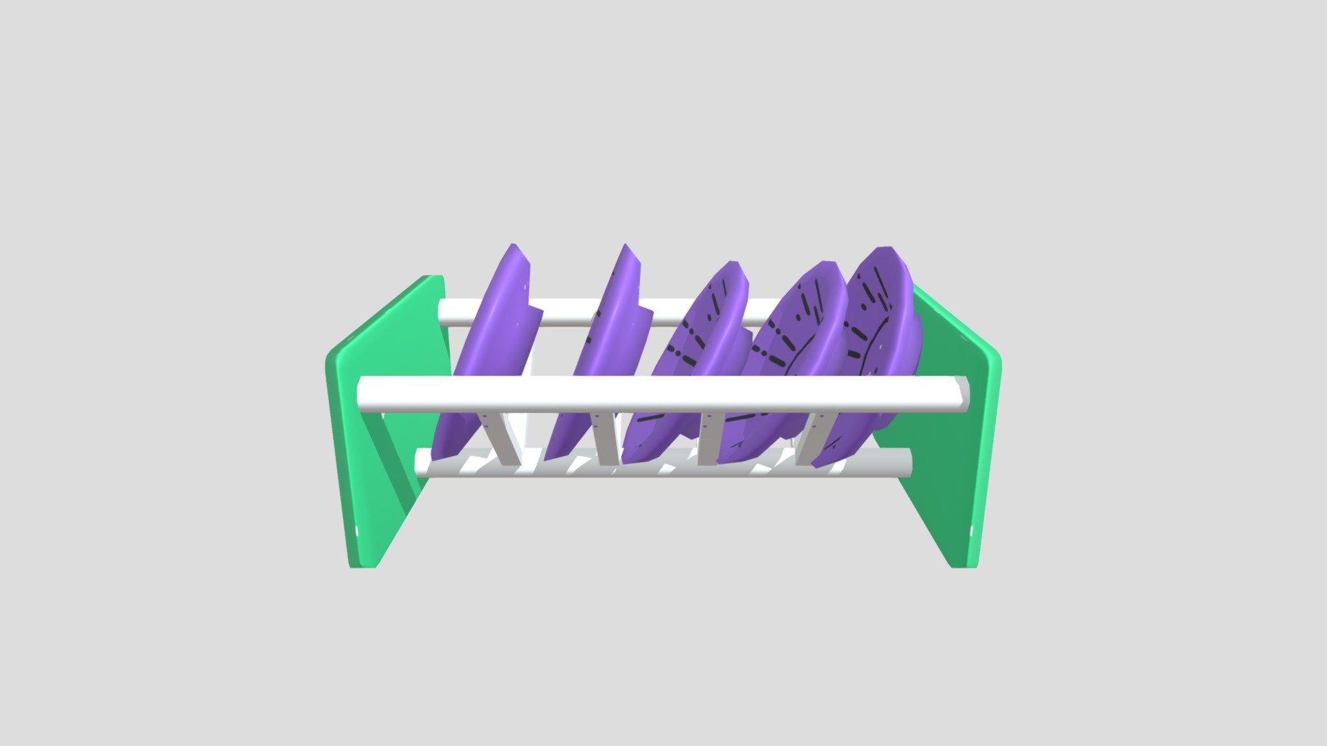 Plates Rack - 3D model by roa3d [7183d31] - Sketchfab