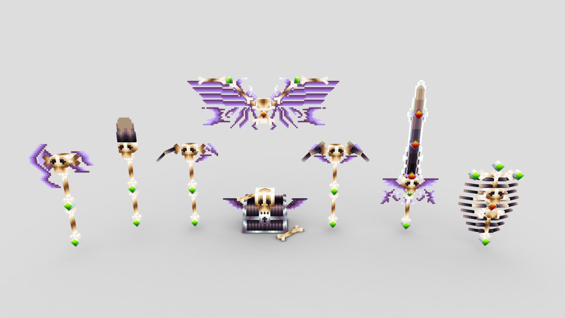 Cursed Weapon Set - Buy Royalty Free 3D model by EliteCreatures [7184bfa] - Sketchfab Store