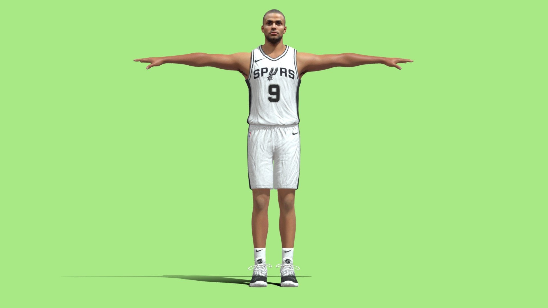 T-Pose Tony Parker Spurs NBA - 3D model by 3dpassion.net (@3dpassion ...