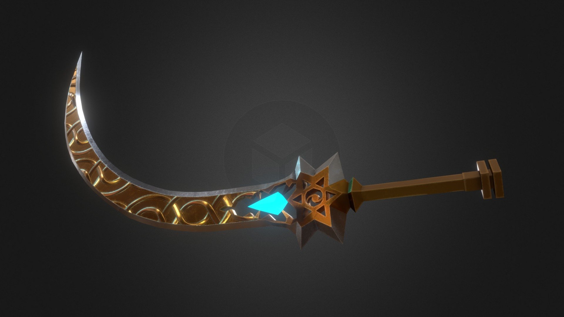 Gold Machete - Buy Royalty Free 3D model by FLYRICE (@superrice1983 ...