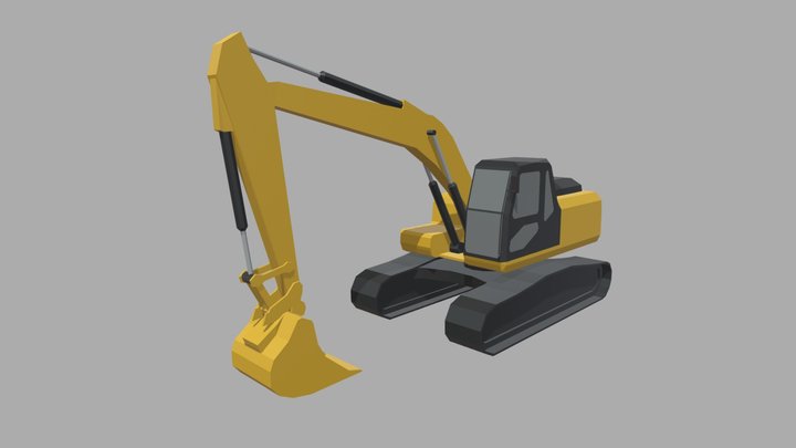 Excavator 3D models - Sketchfab