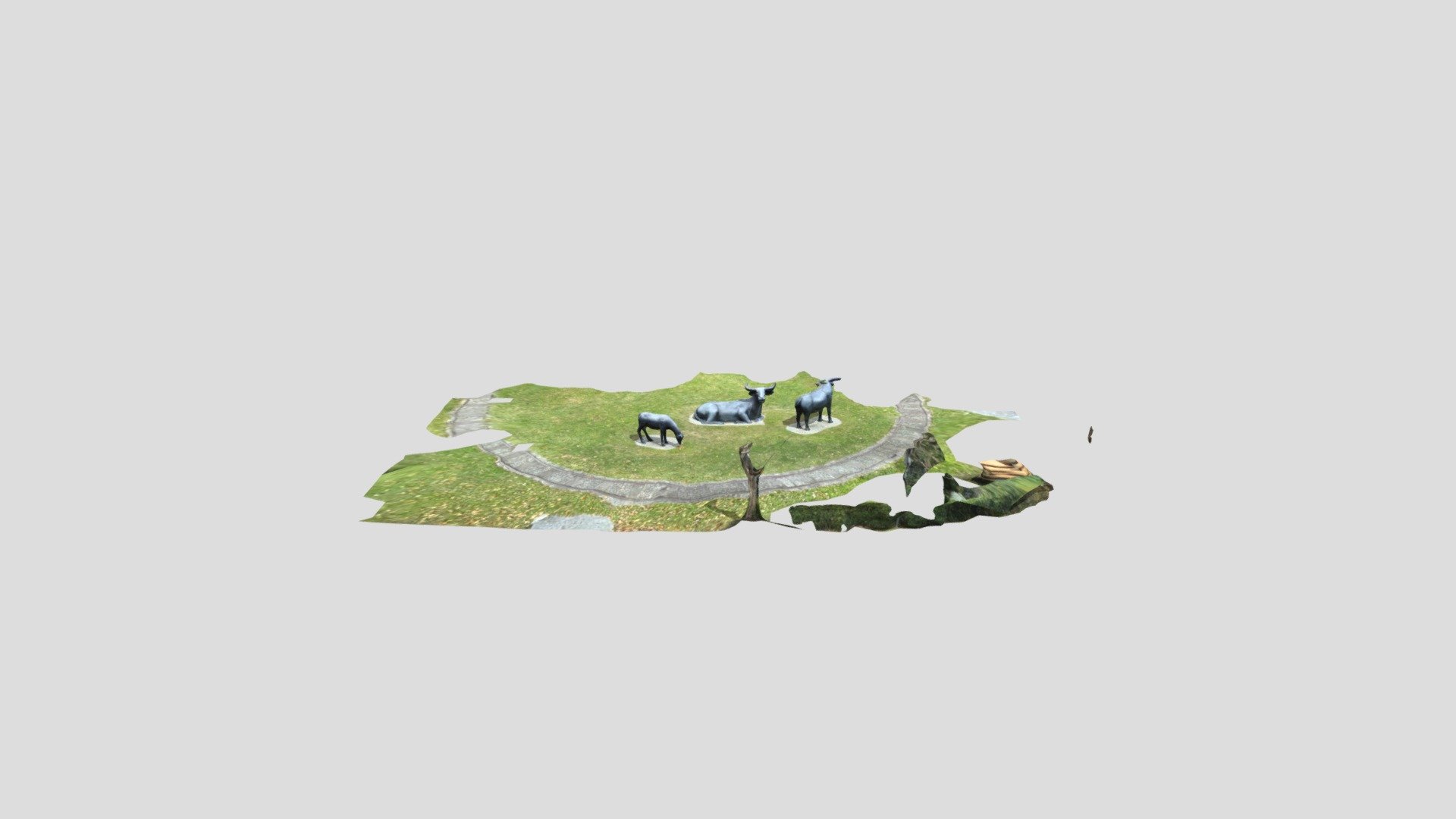台湾花蓮の牛のオブジェ - Download Free 3D model by dj_kinako [7189530] - Sketchfab