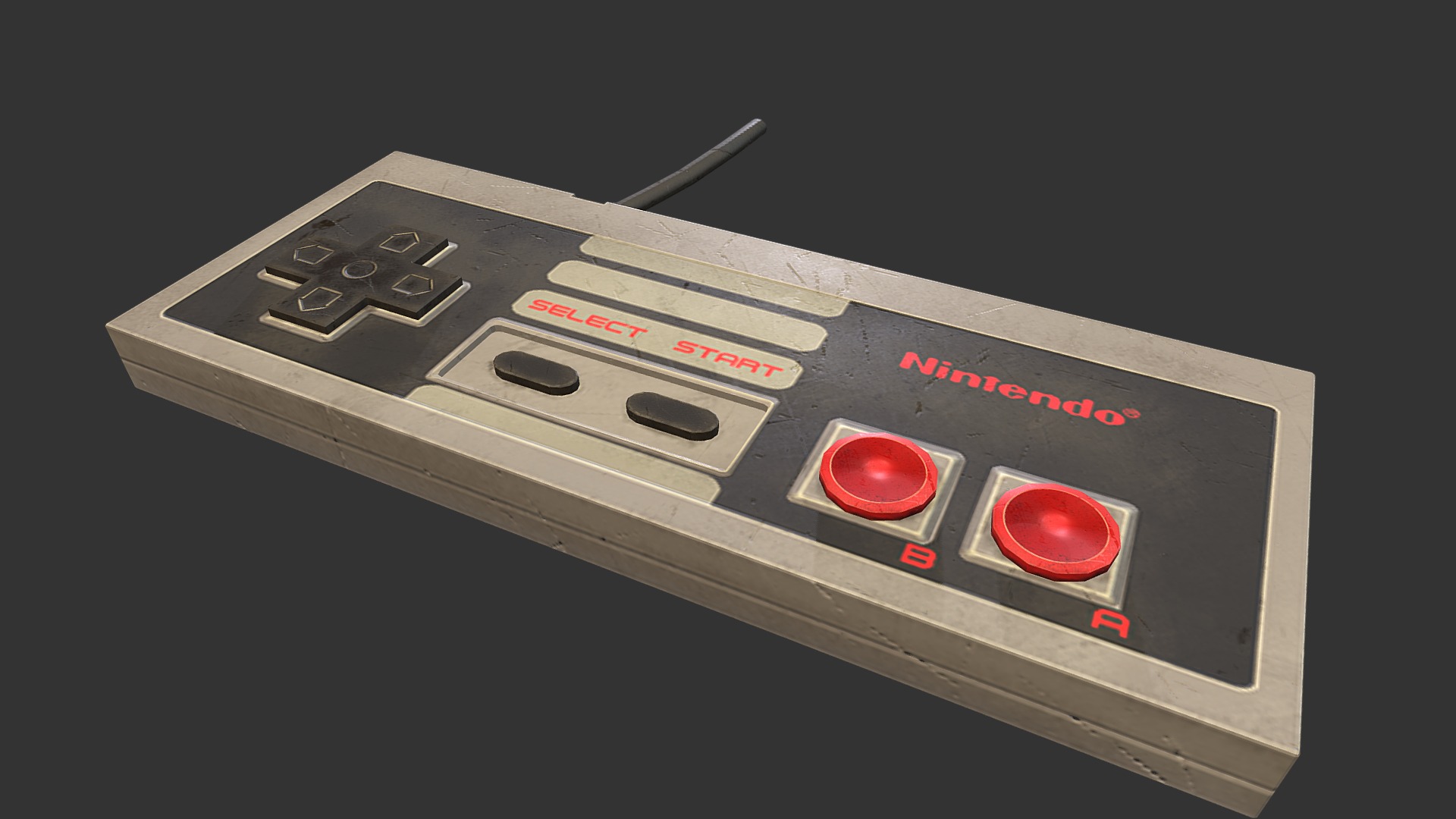 NES Controller - 3D model by ghostlyfail [718c21a] - Sketchfab
