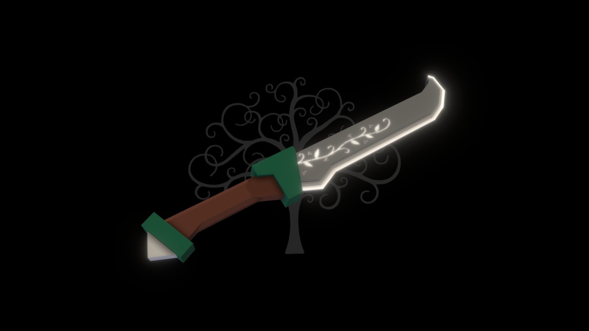 Wood Elf Knife - 3D model by V-Artistry (@Vahlgoul) [718d90b] - Sketchfab