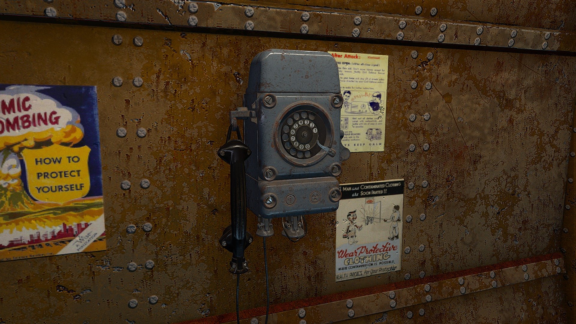 Bunker with telephone - Download Free 3D model by katetarkhova [7190ae5 ...