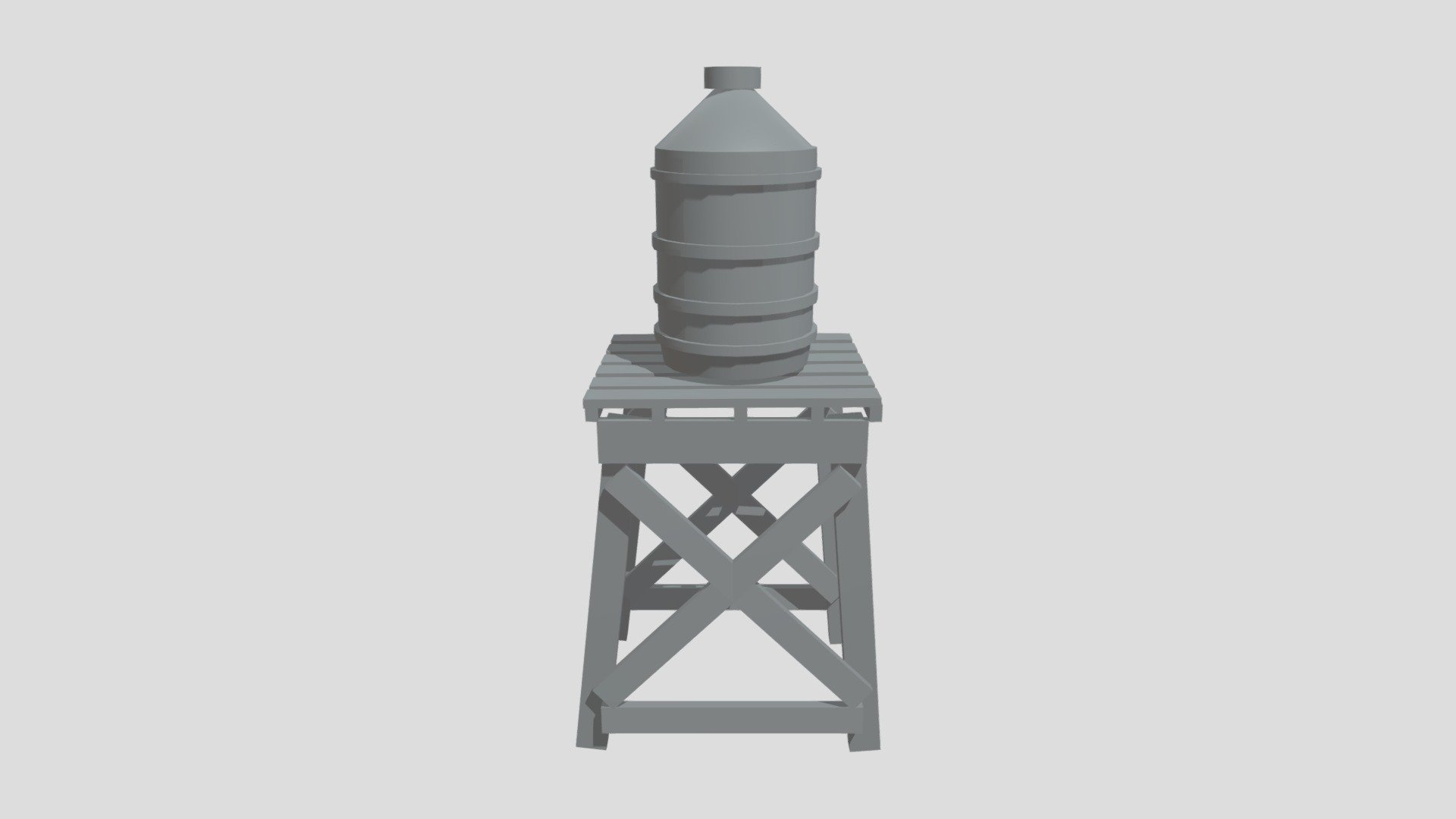 Mini Water-Tower - 3D model by Bryannn (@BryanHwi) [71927b0] - Sketchfab