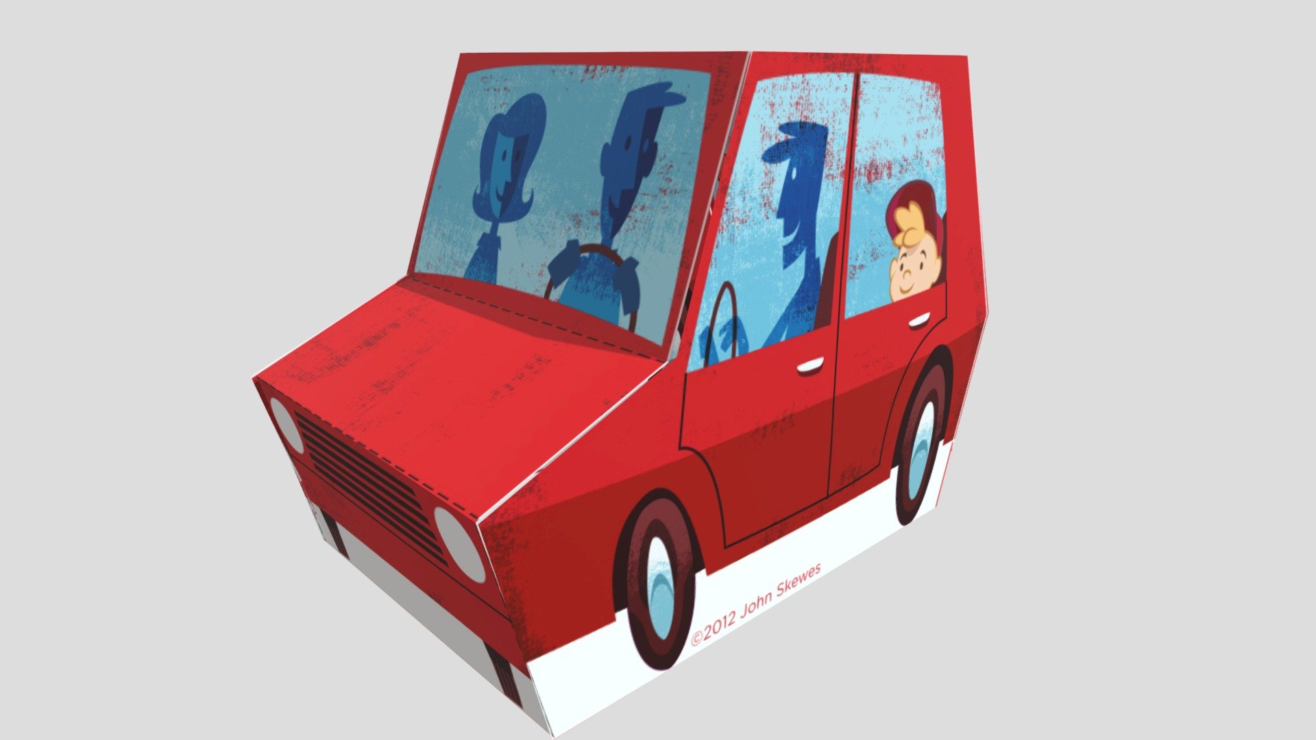 Papercraft Car Larry Gets Lost - 3D model by LEON elenaisakova248 ...