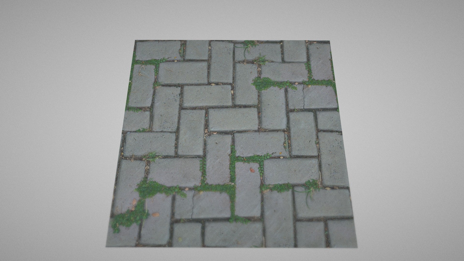 material street rockroad brick street withlawns - Download Free 3D ...