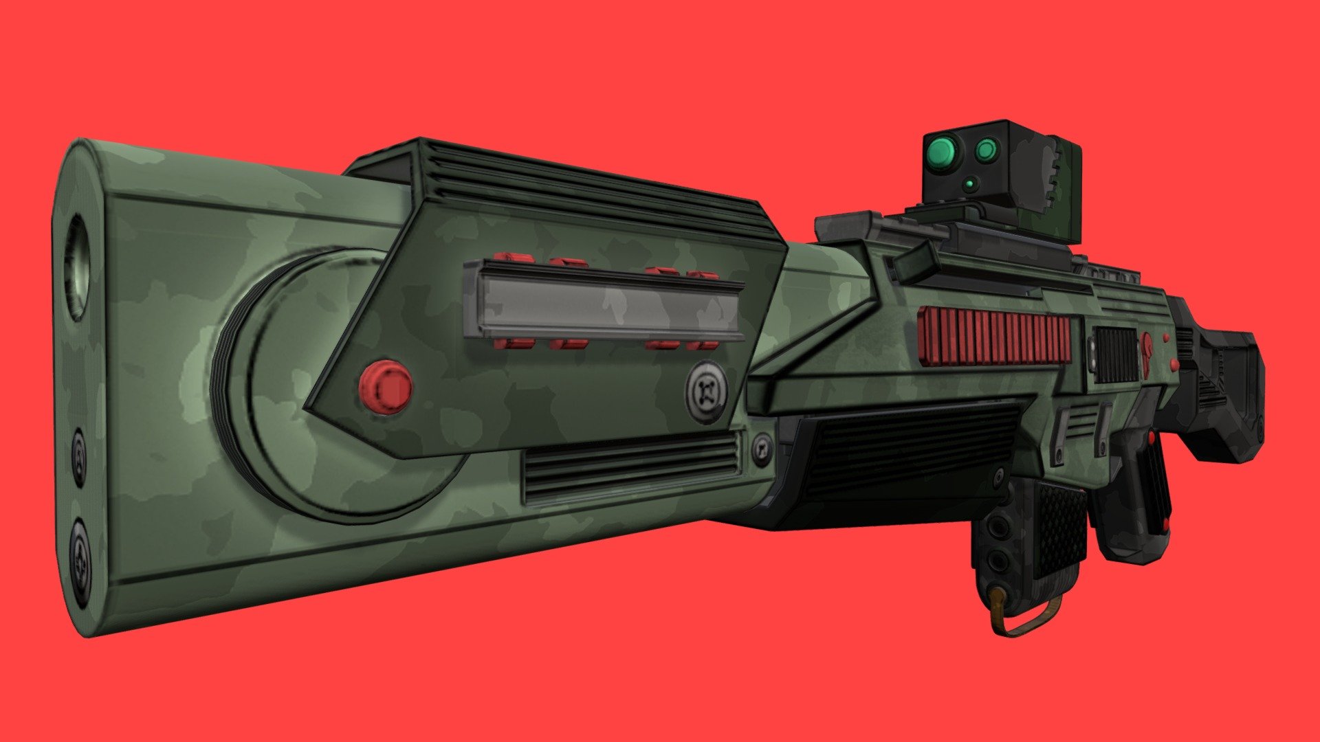 Borderlands-inspired SMG - 3D model by Liam Donnelly (@Glumb) [7196ed7 ...