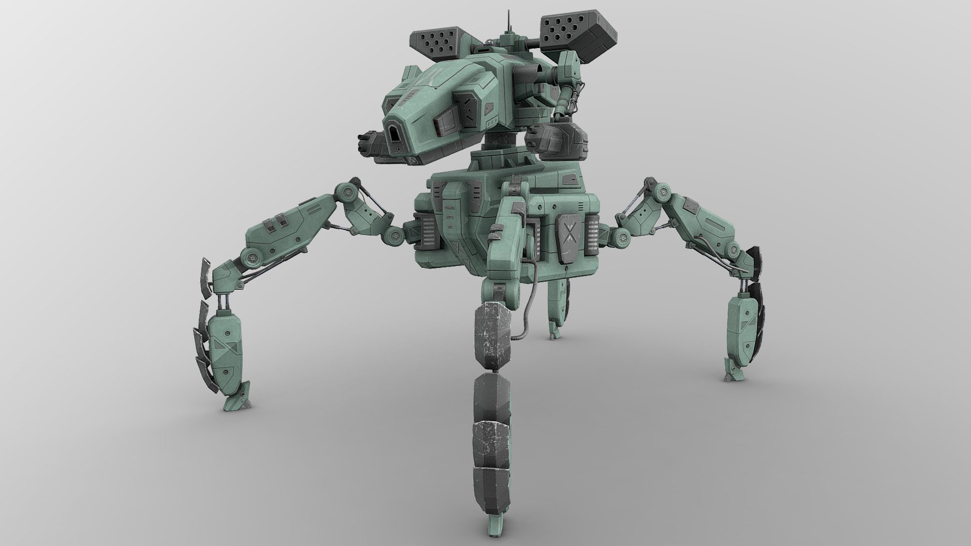 Assault Mech - 3D model by Sergey Shadurskiy (YippieKY) (@Yippie ...