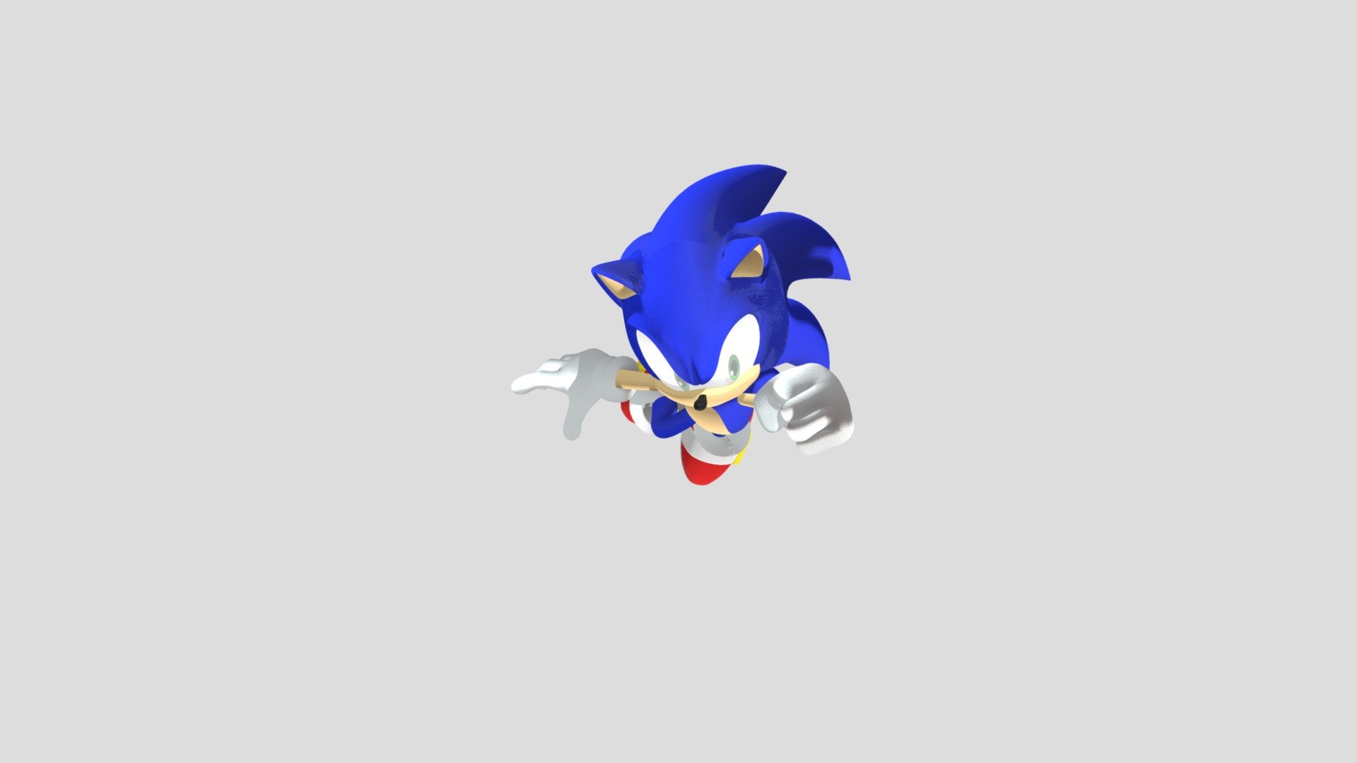 CGI Sonic Model - Download Free 3D model by Sonicfam017 [719bc36 ...