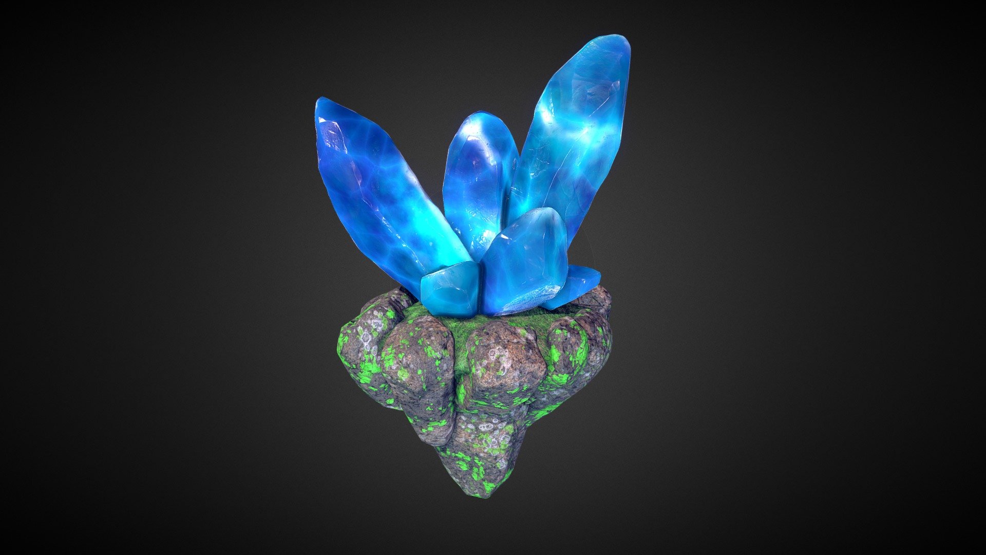 Crystals - 3D model by StudioXXIV [719ce20] - Sketchfab