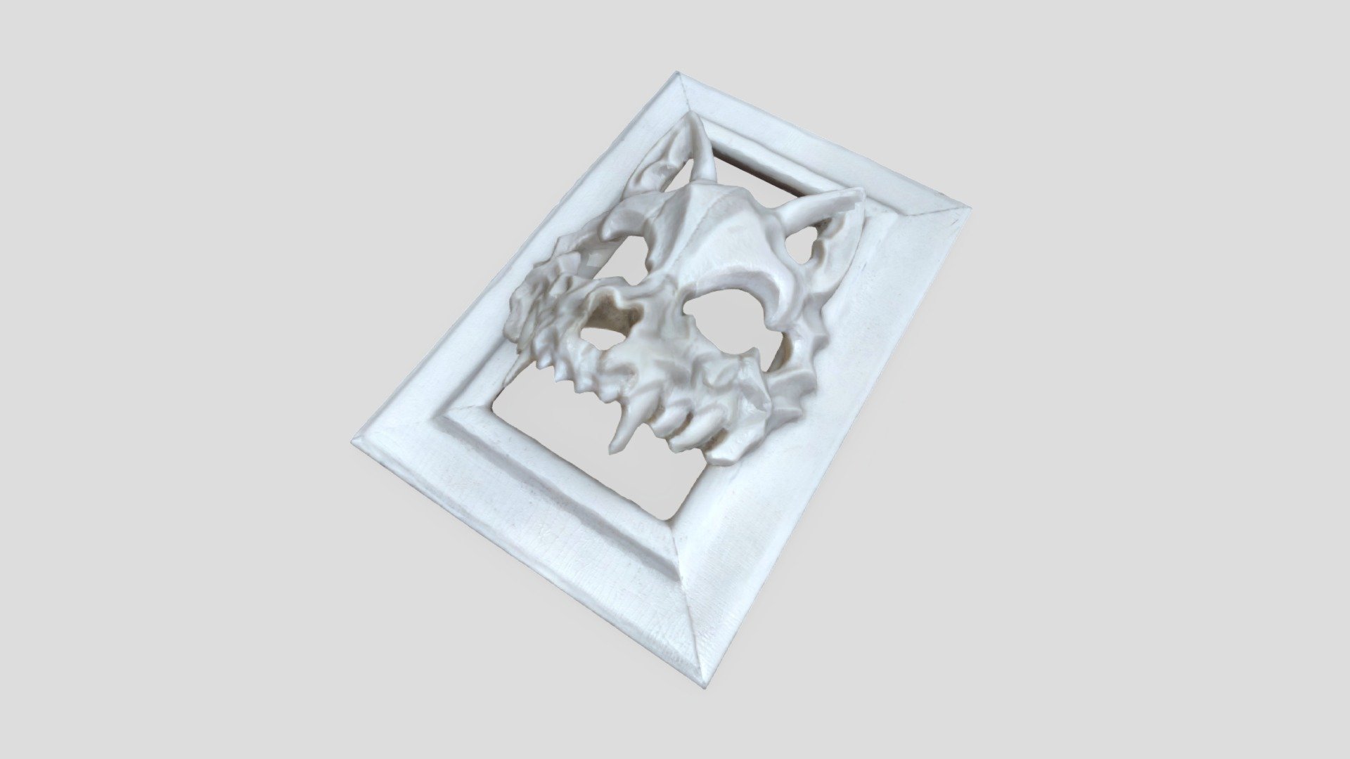 Skull on a frame (Polycam 3D Photogrammetry) - Download Free 3D model ...