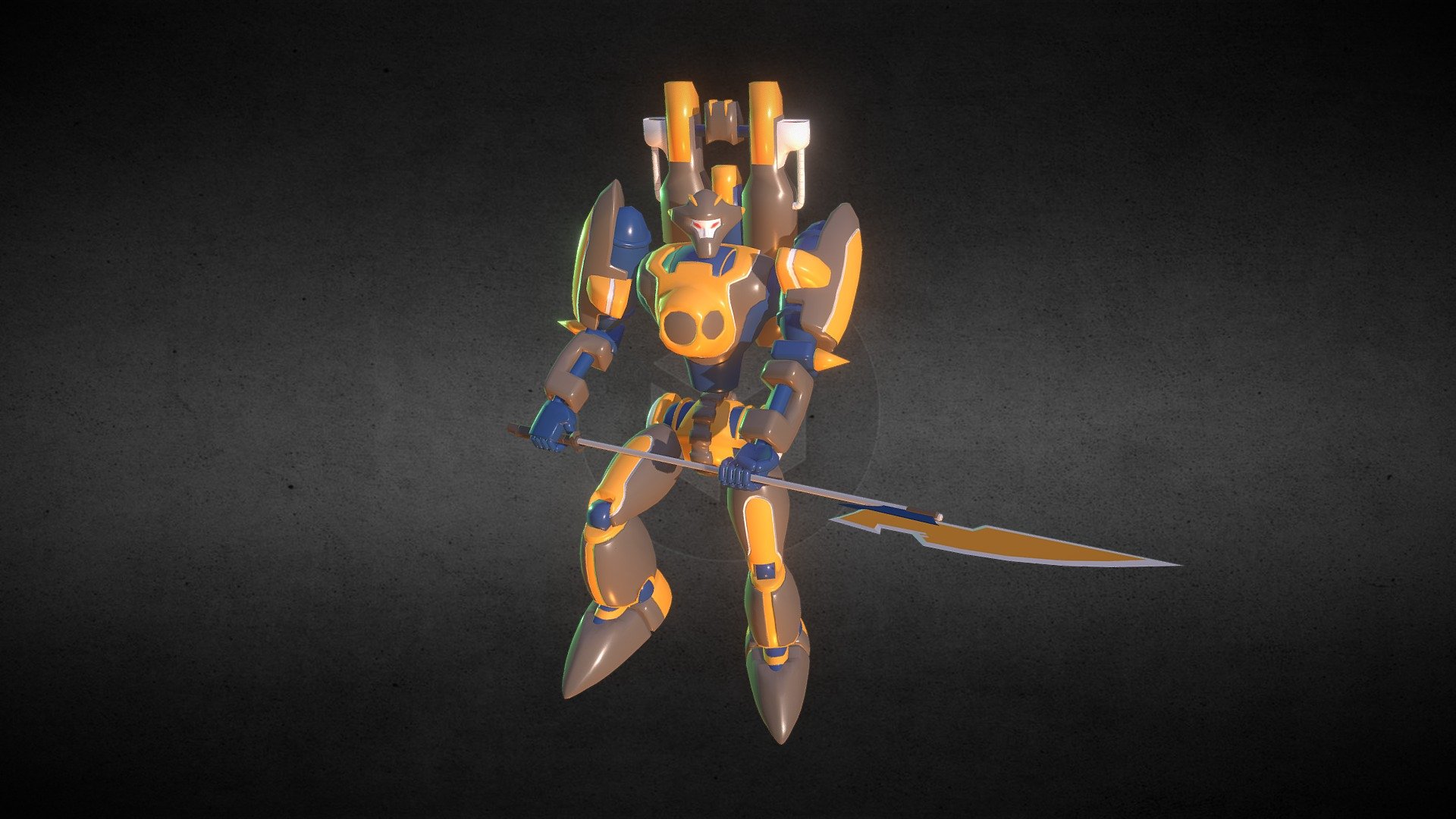 T.G Halberd Cannon - 3D model by 3deux [719e27e] - Sketchfab