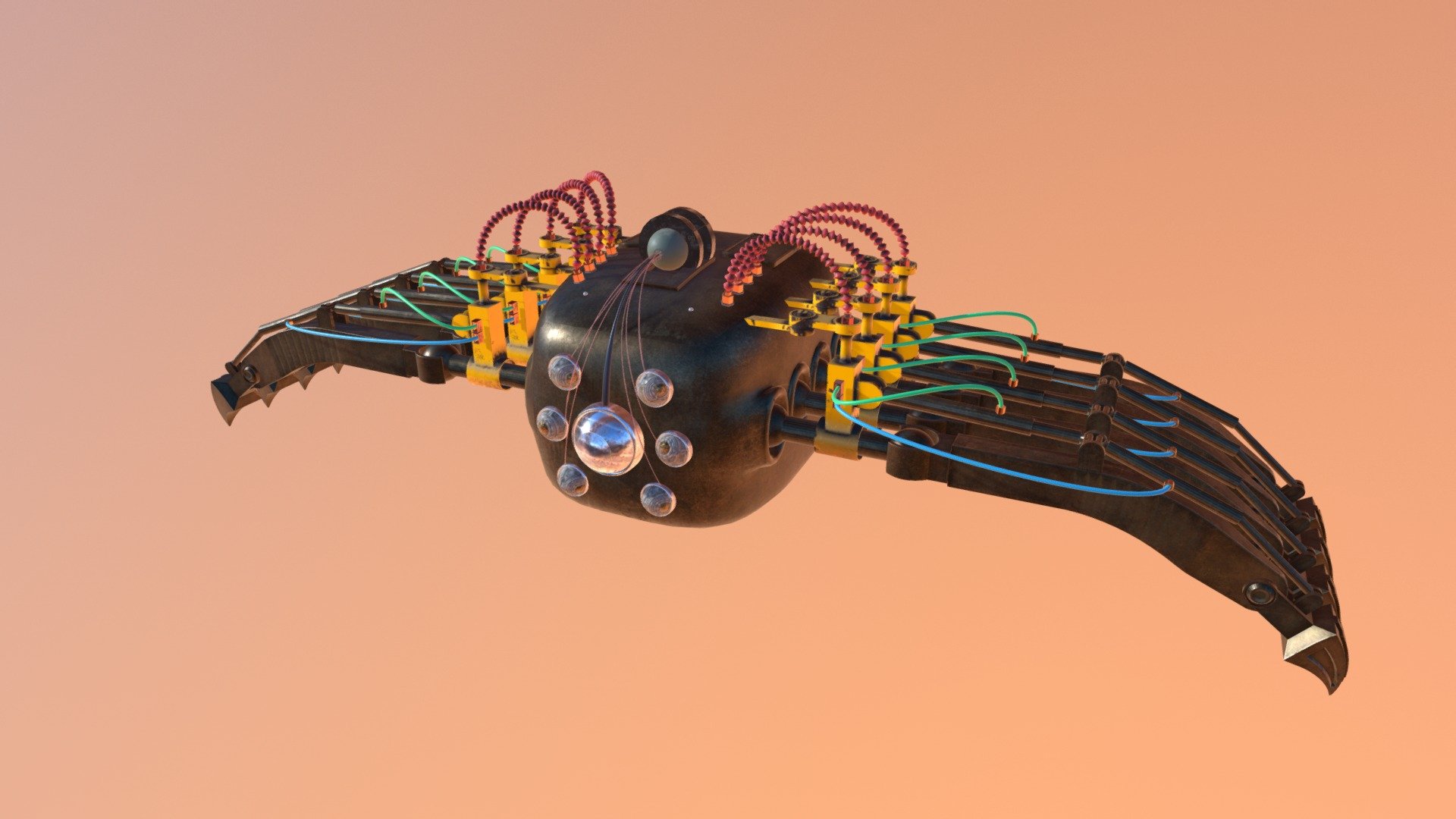 Spider Mech - Download Free 3D model by Janrei [719e336] - Sketchfab