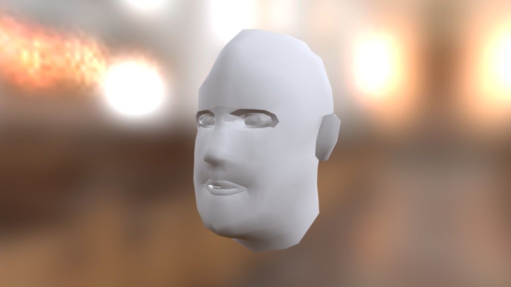 Human head (untextured) - 3D model by Eli De Carteret (@elidecarteret ...