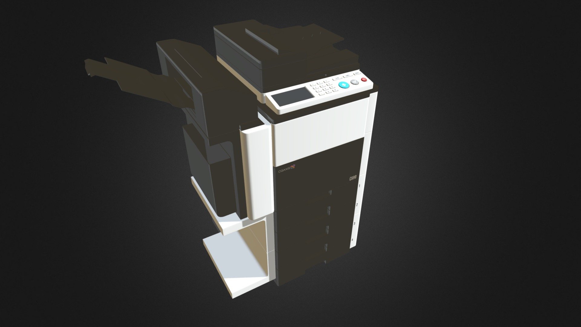 Photocopier Machine 14 - Buy Royalty Free 3D model by cgaxis [71a375a ...