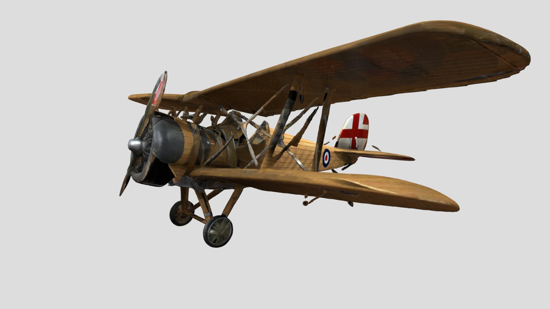 Pendragon P2 - British WW1 plane - Download Free 3D model by Brian ...