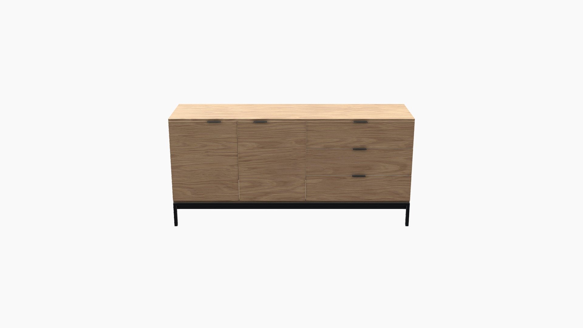 554133 BUFFET MARC 110*40*70 MAD ROBLE /PATAS NE - 3D model by ...