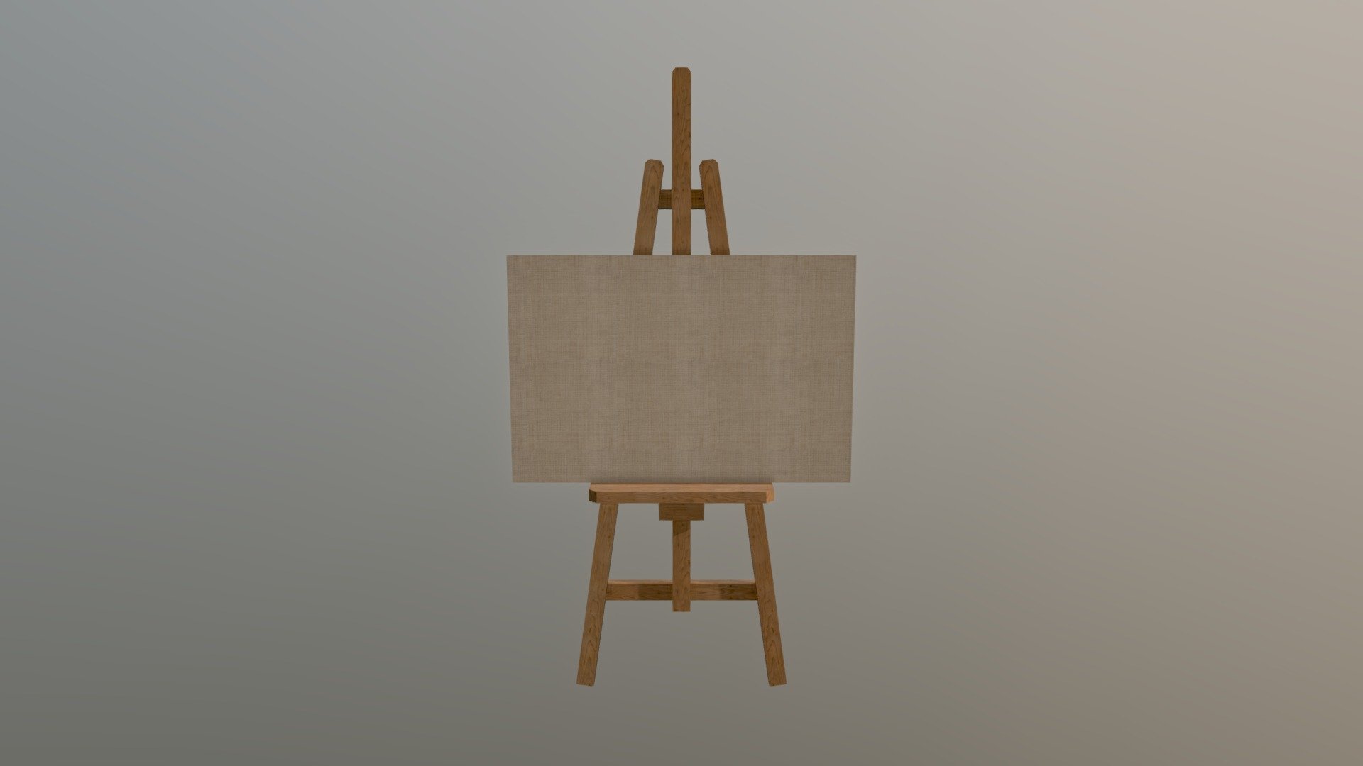 Wooden Easel - 3D model by TBD TBD (@a_shepherd) [71a5c26] - Sketchfab