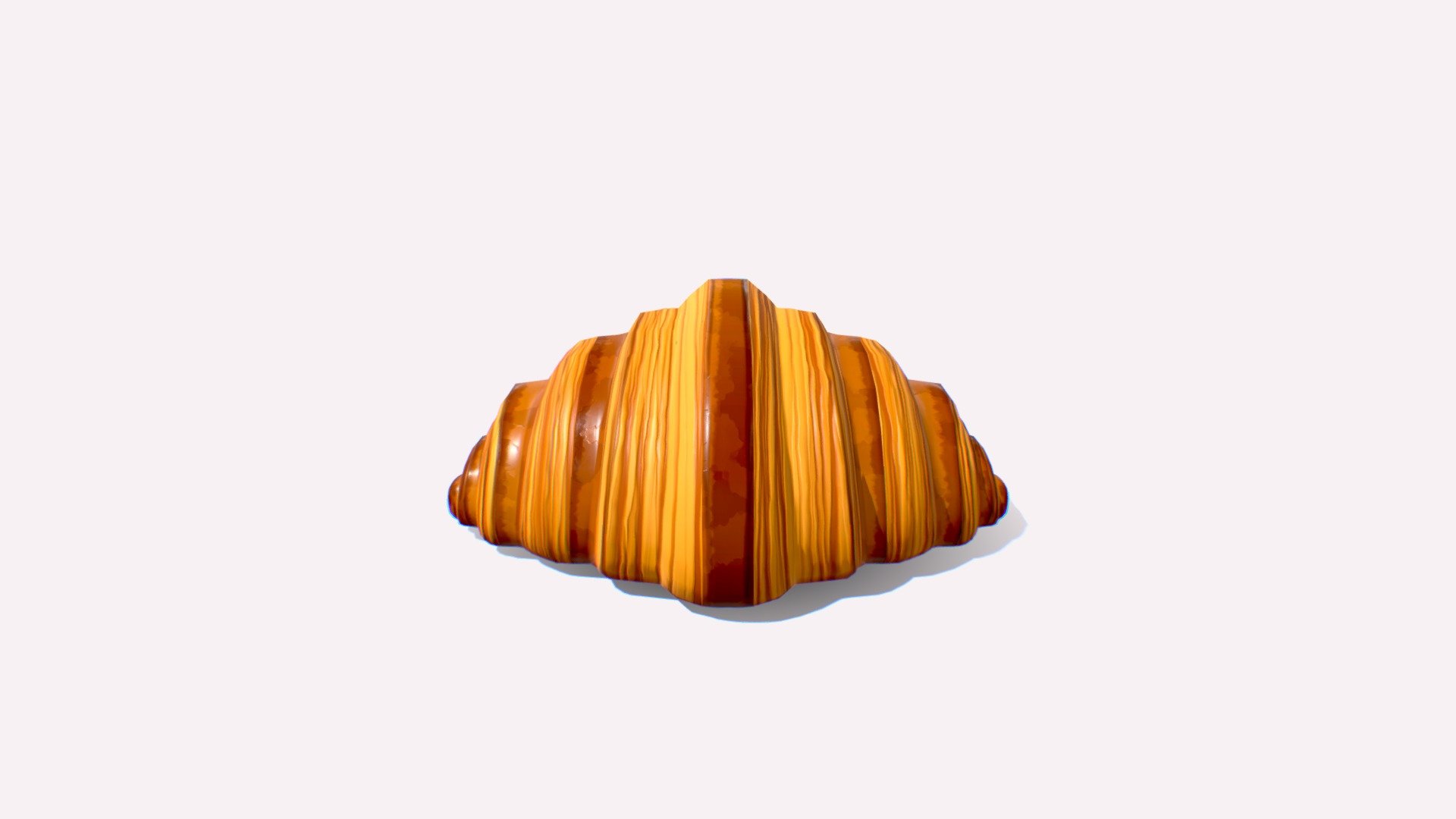 Stylized Croissant - 3D model by ericxyun [71a6b5a] - Sketchfab