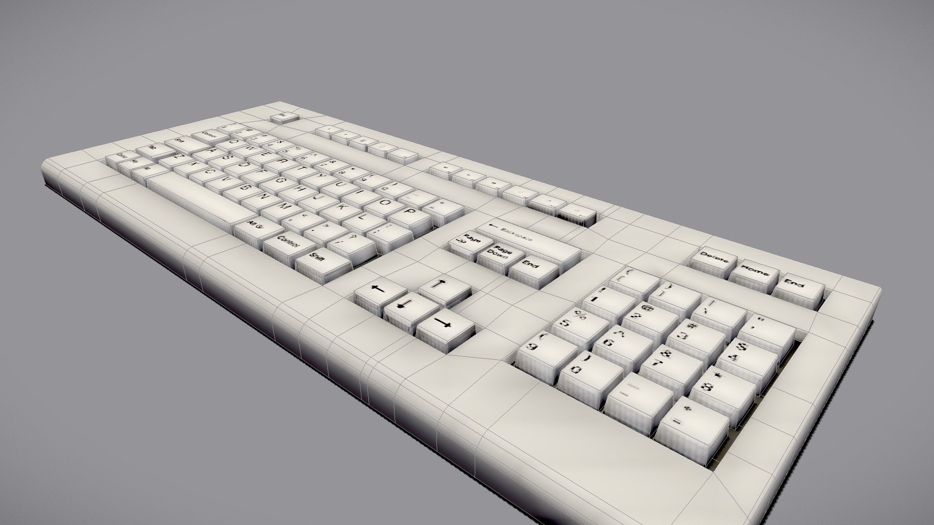 keyboard - Download Free 3D model by Seanheg [71aa24a] - Sketchfab