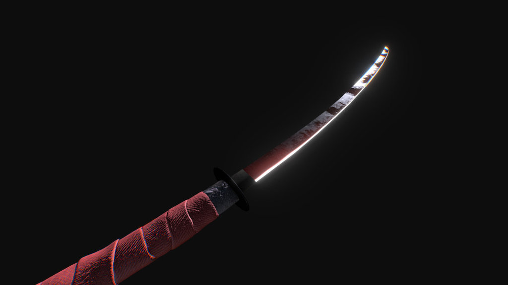Samurai Glowsword - 3D model by Alx cm (@Alx_CM) [71ab8e0] - Sketchfab