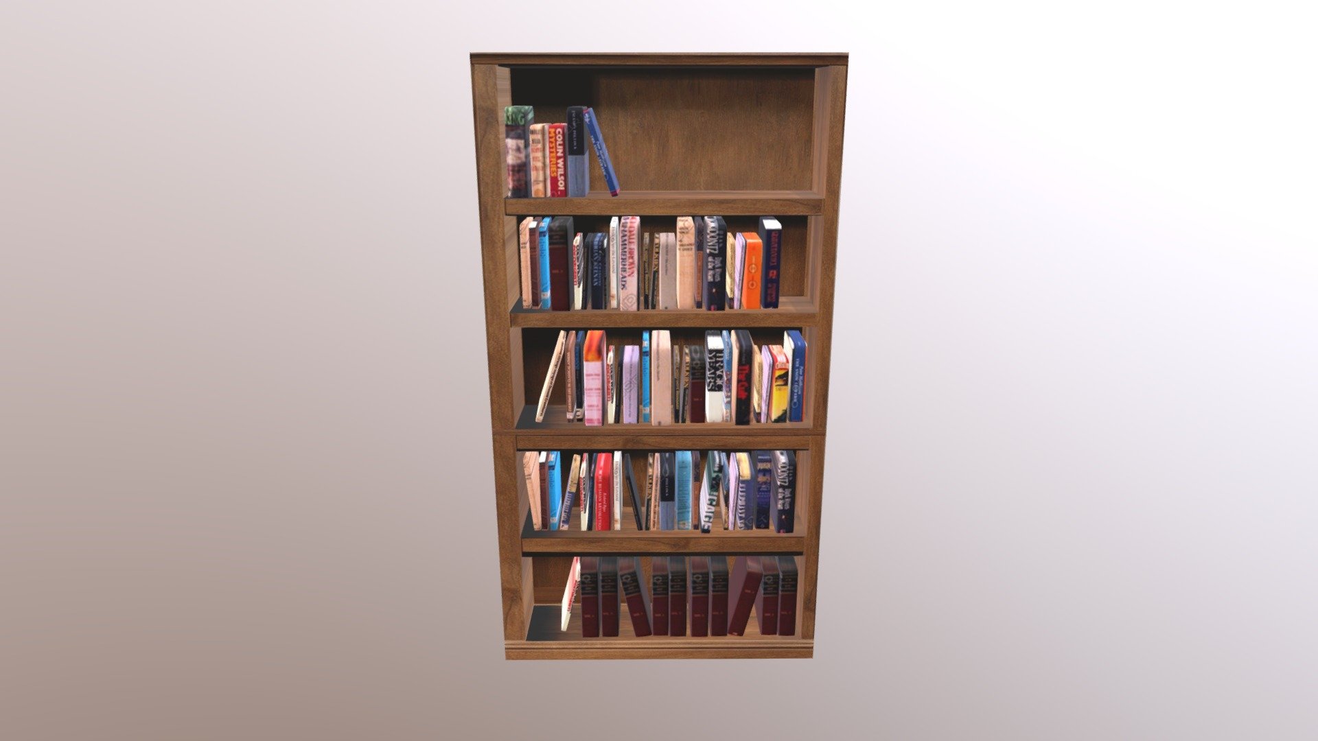 Bookshelf [CC0] - Download Free 3D model by Crew Froebel (@crufro ...