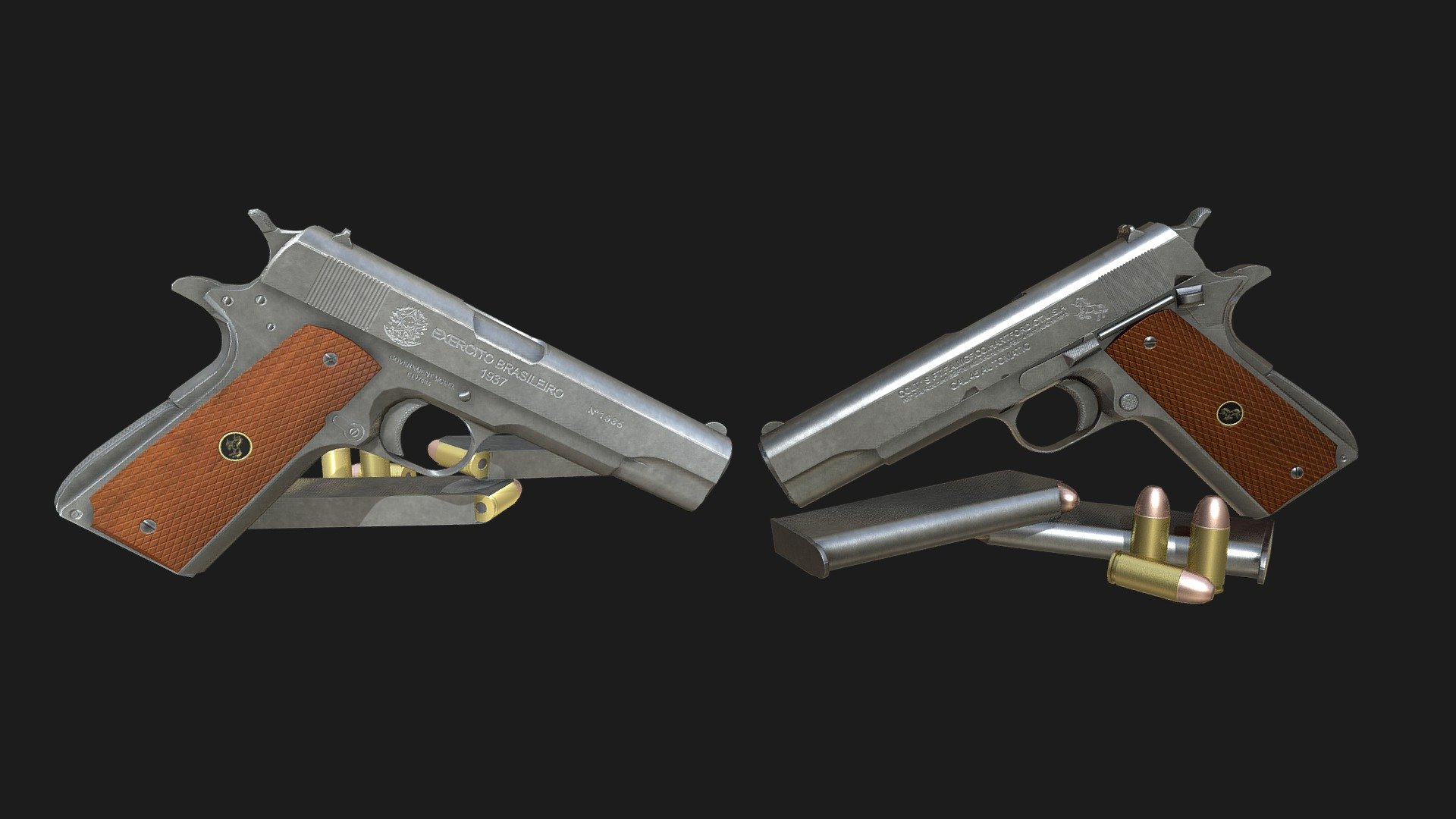 PISTOLA COLT 1911A1 45ACP (read the description) - Download Free 3D ...