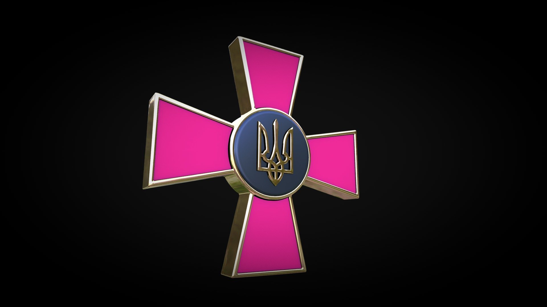 Emblem of the Ukrainian Armed Forces - ЗСУ - Download Free 3D model by ...
