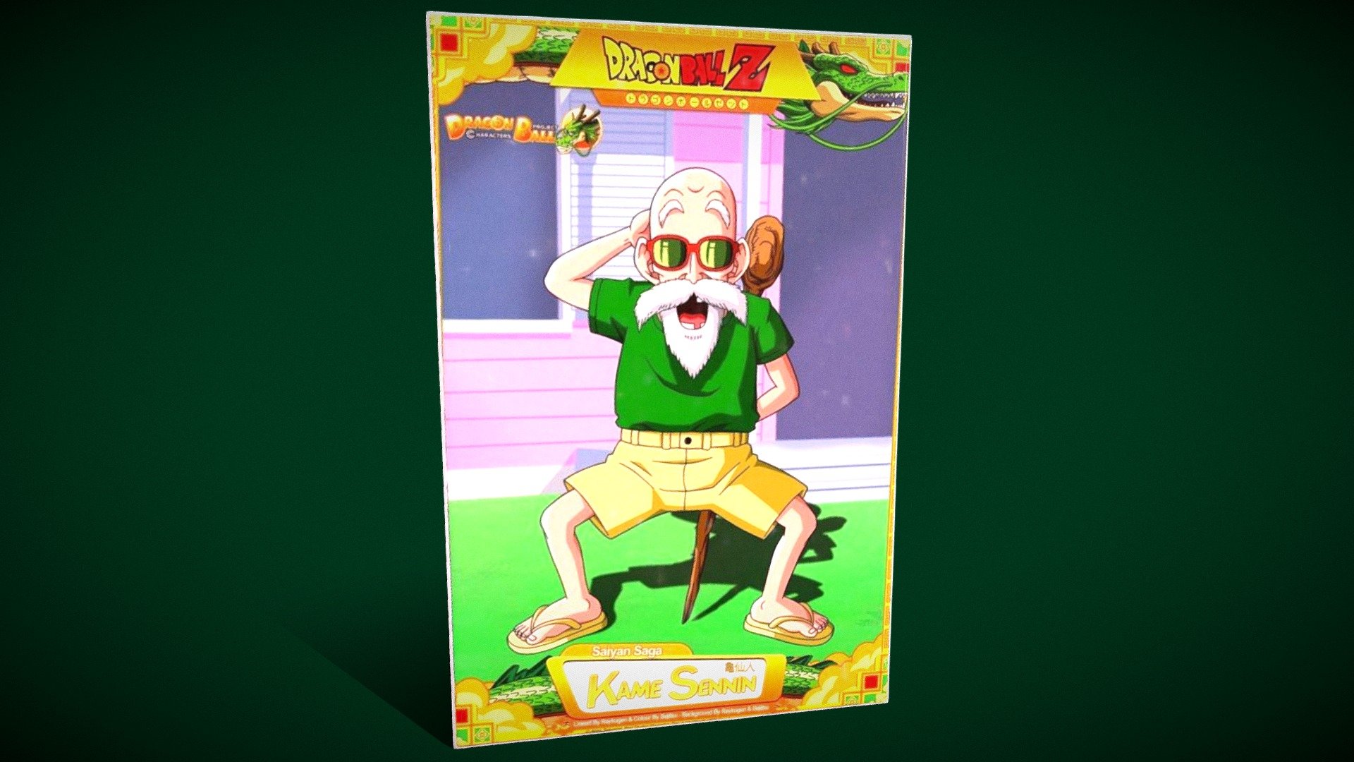 Kame Sennin - Master Roshi Card - Buy Royalty Free 3D model by Gabriel ...