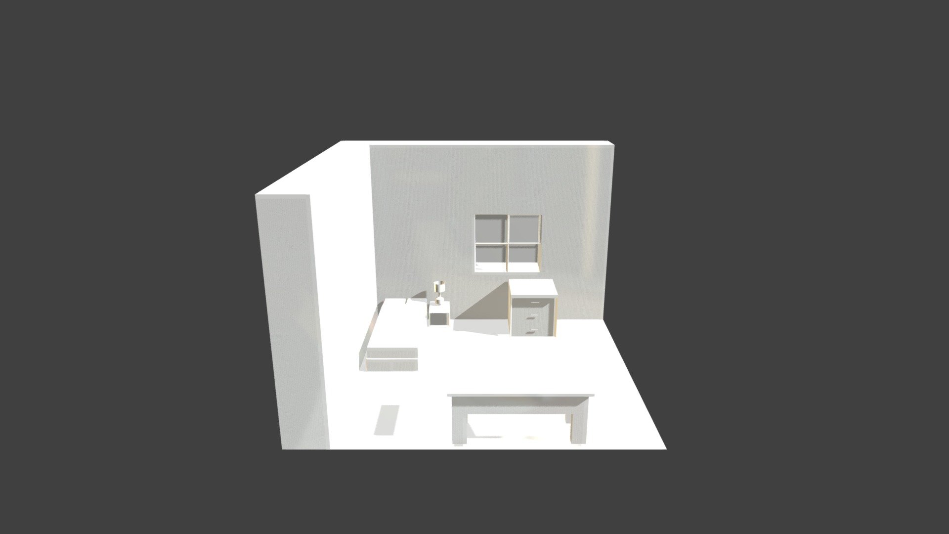 Basic Isometric Bedroom - Download Free 3D model by spoodybootea ...