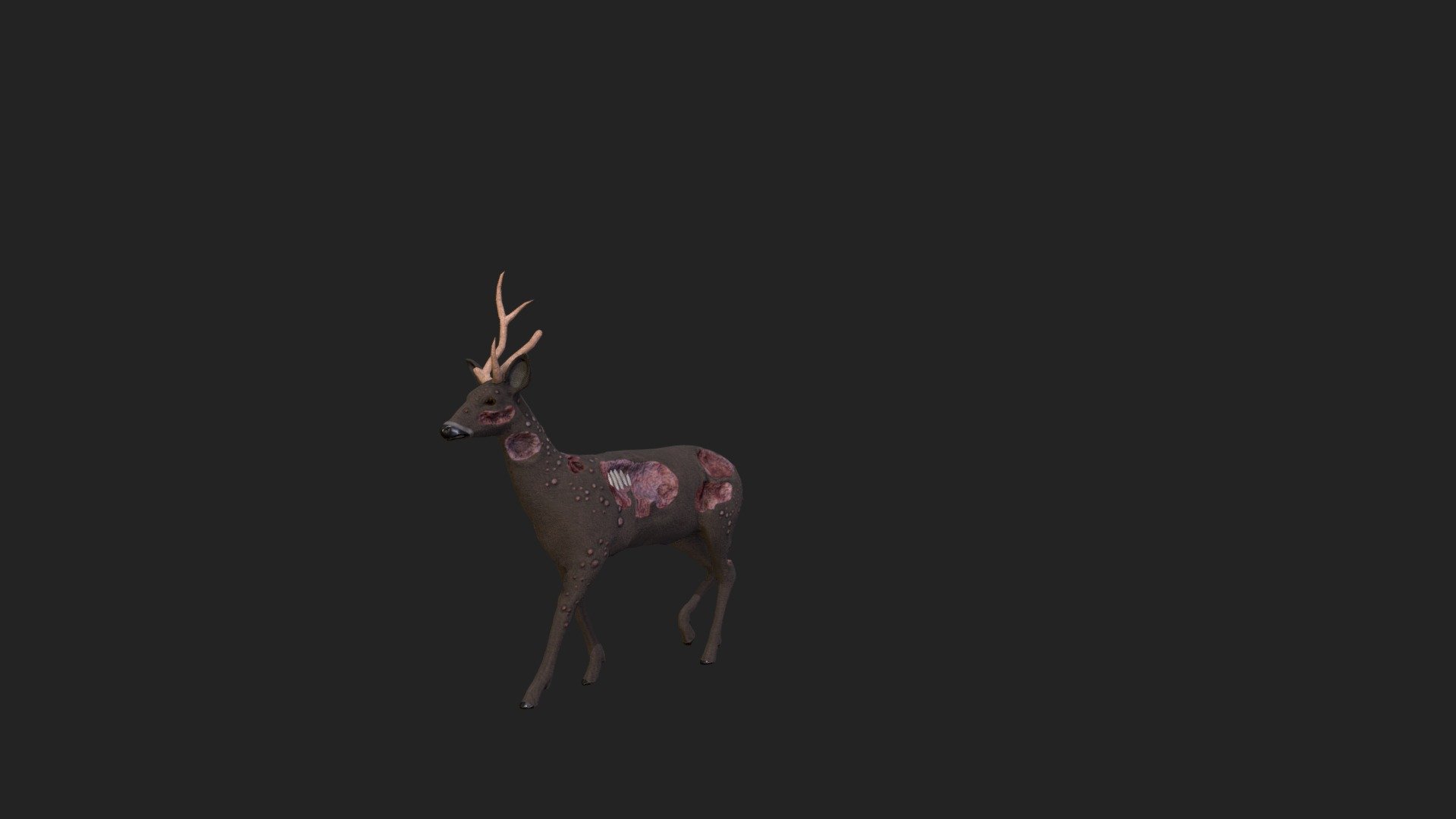 Zombie Deer - Buy Royalty Free 3D model by Jacob Burke (@comatos ...