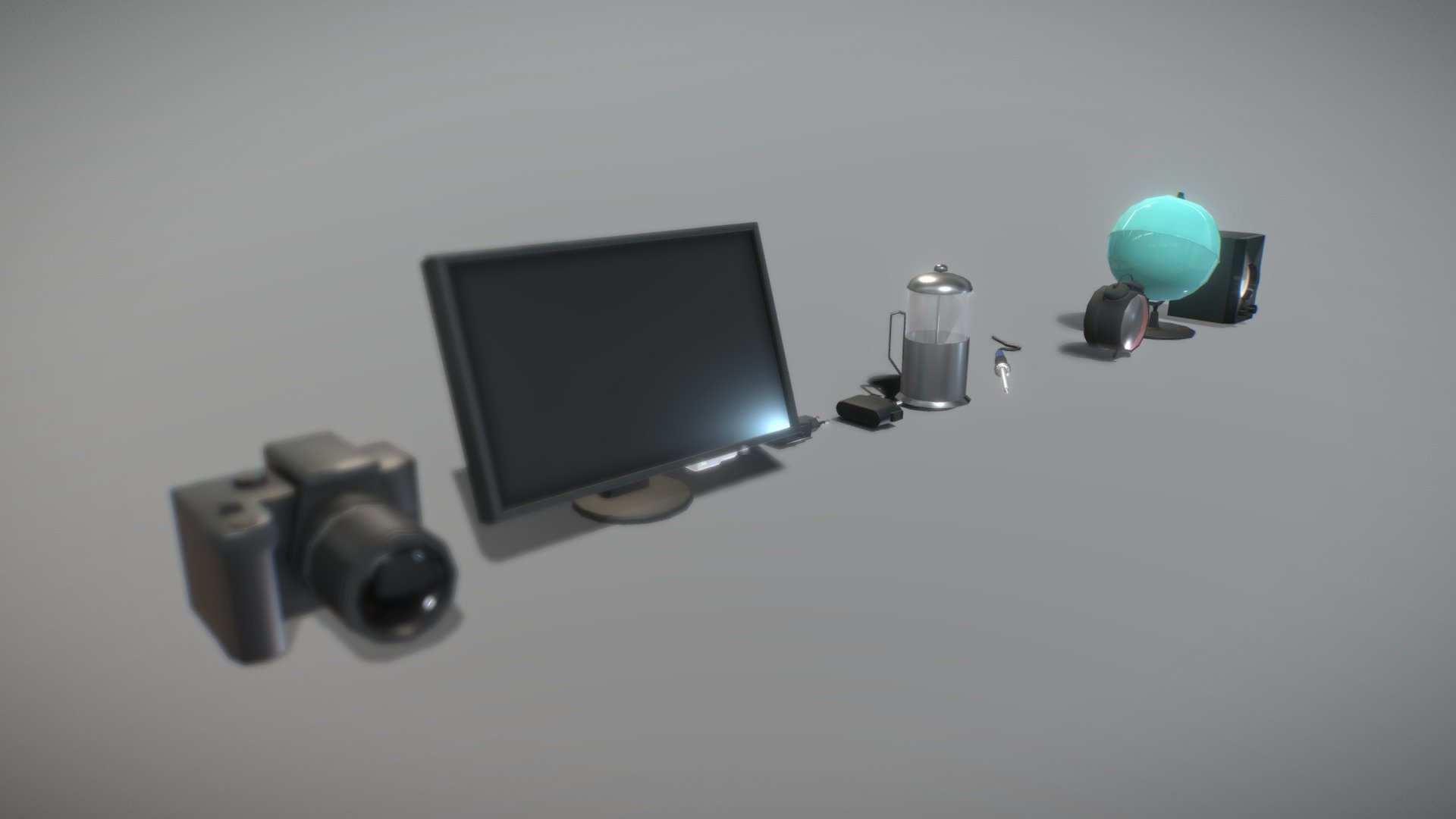 10 random items for draft - 3D model by Quantum-DRAKE [71bee63] - Sketchfab
