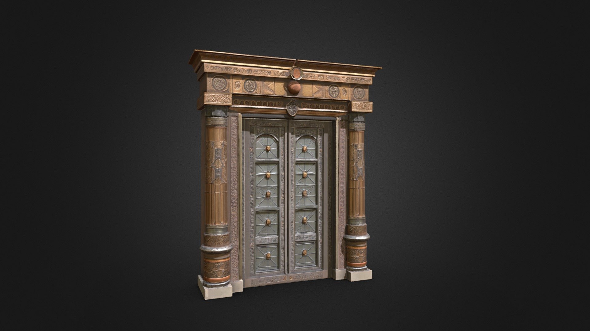 ornate decorative door frame - Download Free 3D model by Murad.Mammadov ...
