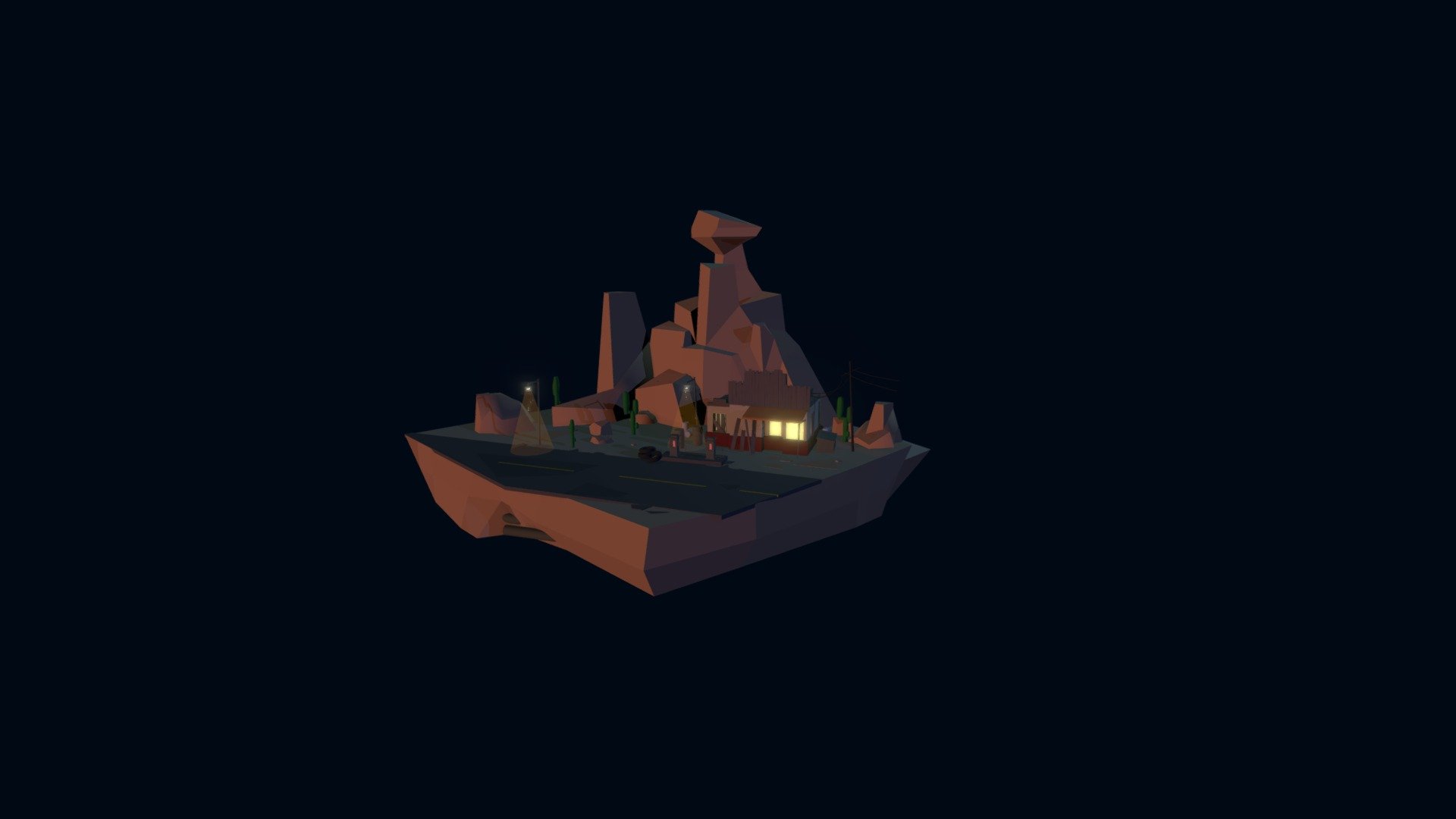 Diorama desert - 3D model by Vincent_Antoine [71c17ce] - Sketchfab