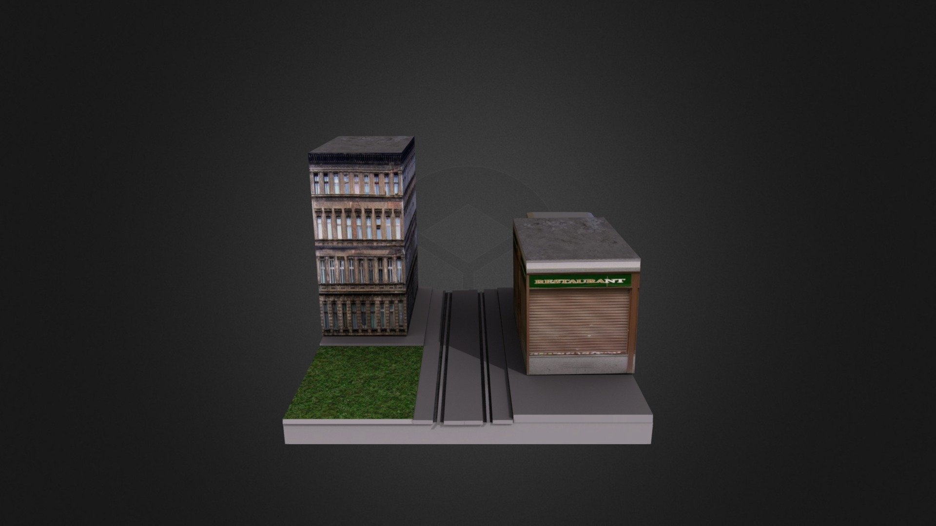 Zhou Ana CityScene - 3D model by anazhou [71c2a55] - Sketchfab