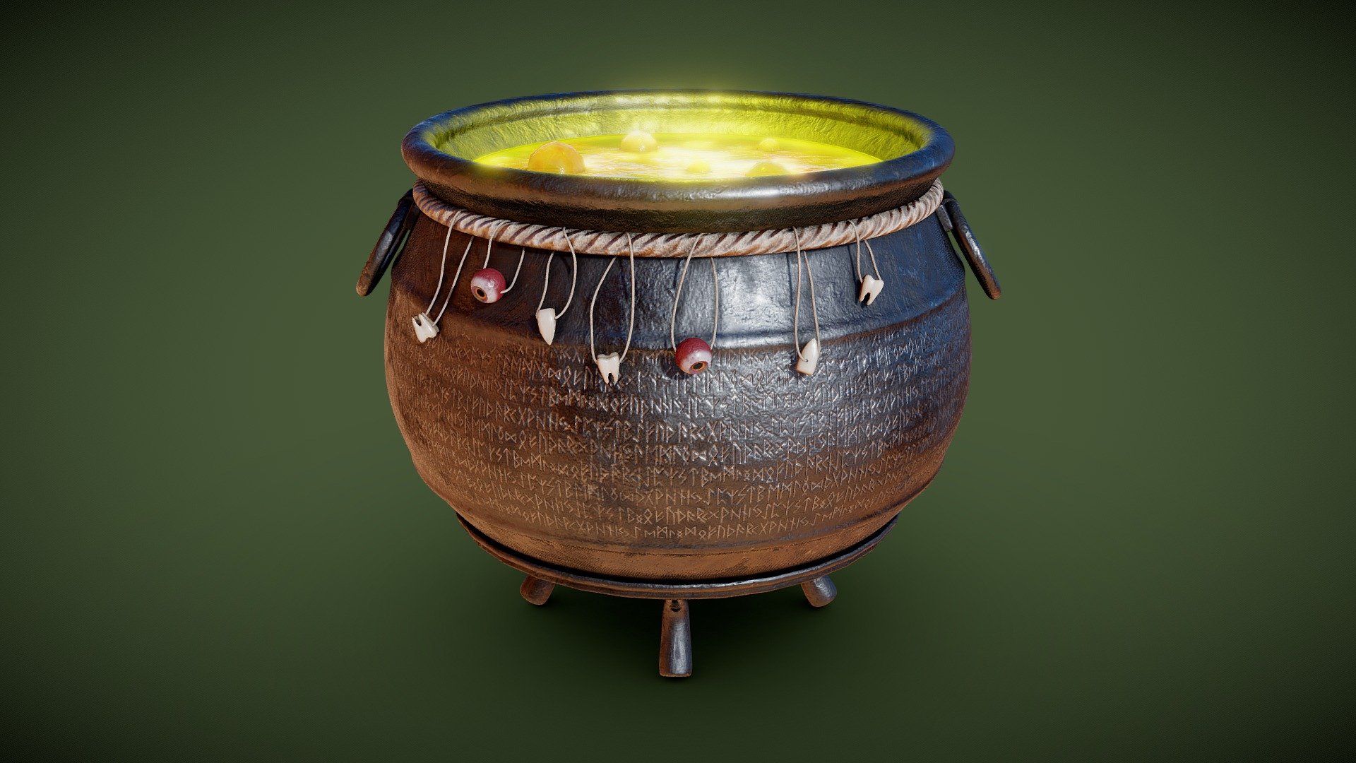 Witch's Cauldron - 3D model by Brandon Baldwin (@Hepatitis_Bee ...