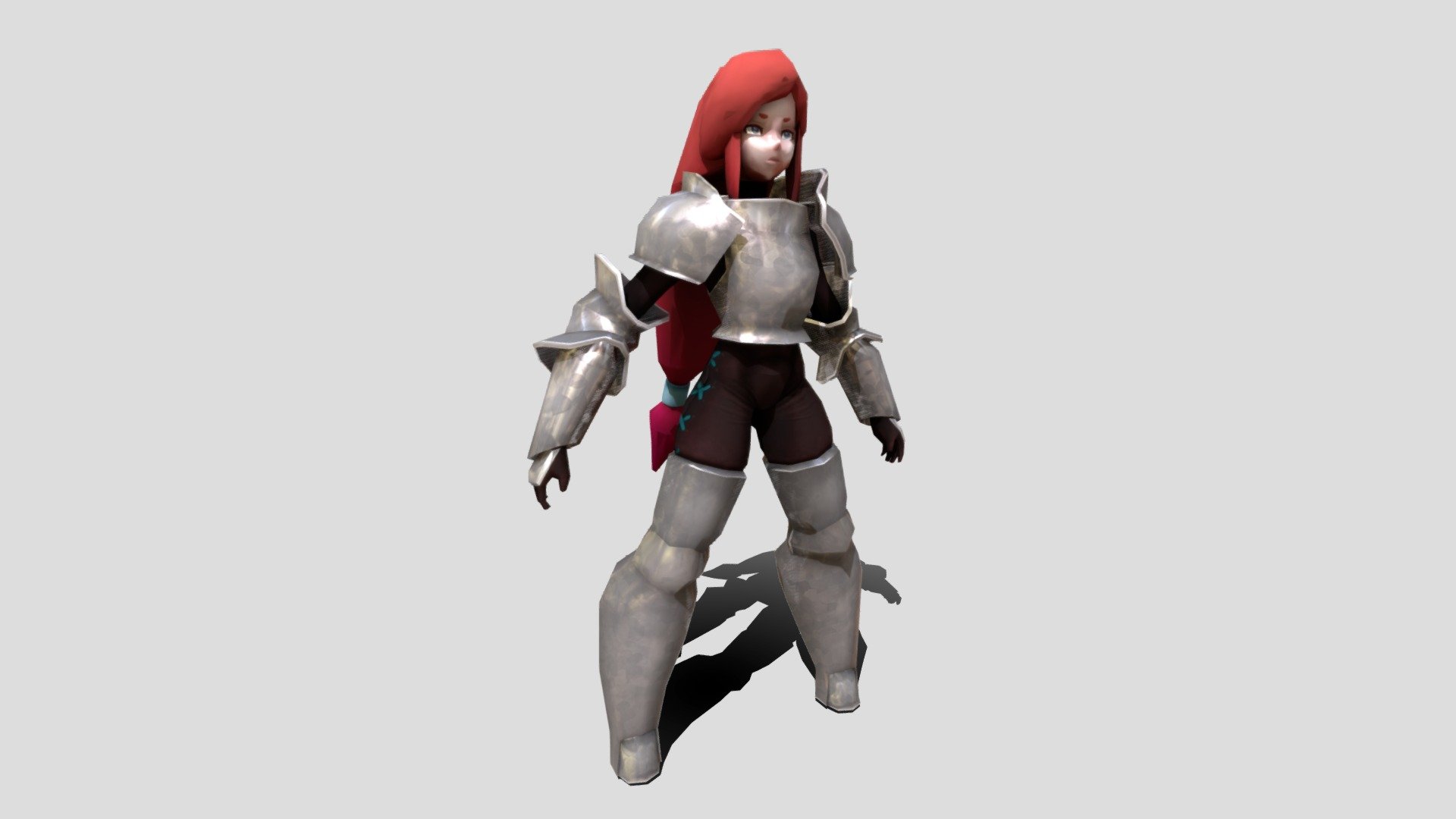 Low-Poly Anime Style Knight - Download Free 3D model by Ngakau Blake ...