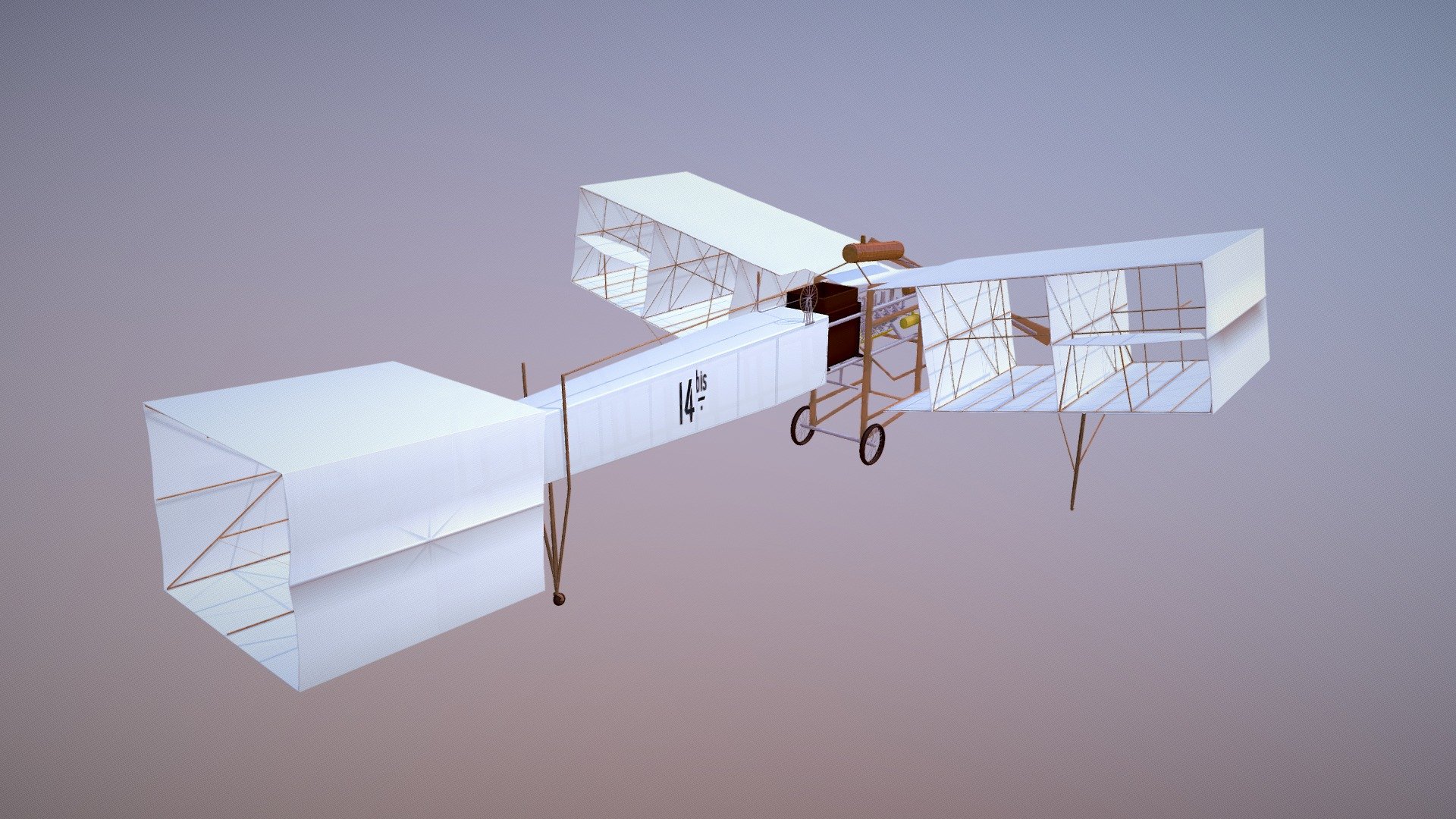 3D Model of the 14 Bis - 3D model by Patrícia Tamega (@patriciatamega ...