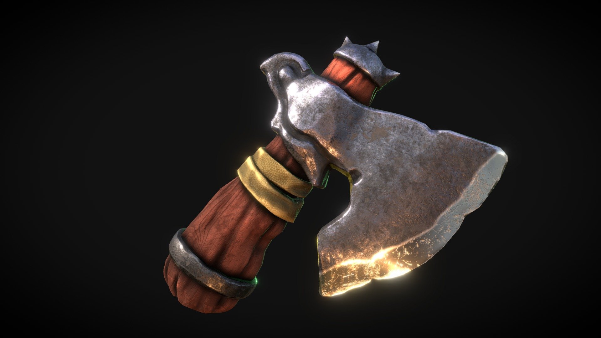 Free Axe +- stylized - Download Free 3D model by DmitryLavr [71cbb67 ...
