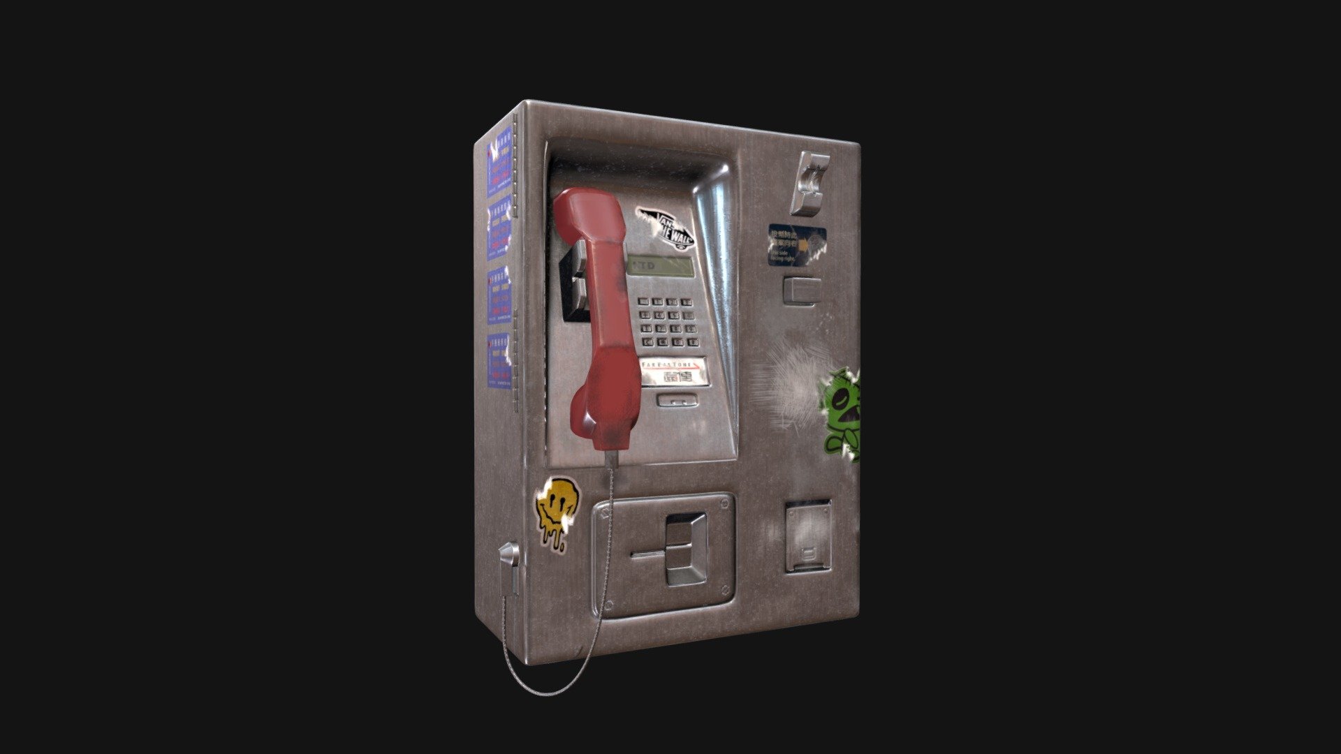 Payphone - Buy Royalty Free 3D model by Cobie_Lau [71cc371] - Sketchfab ...