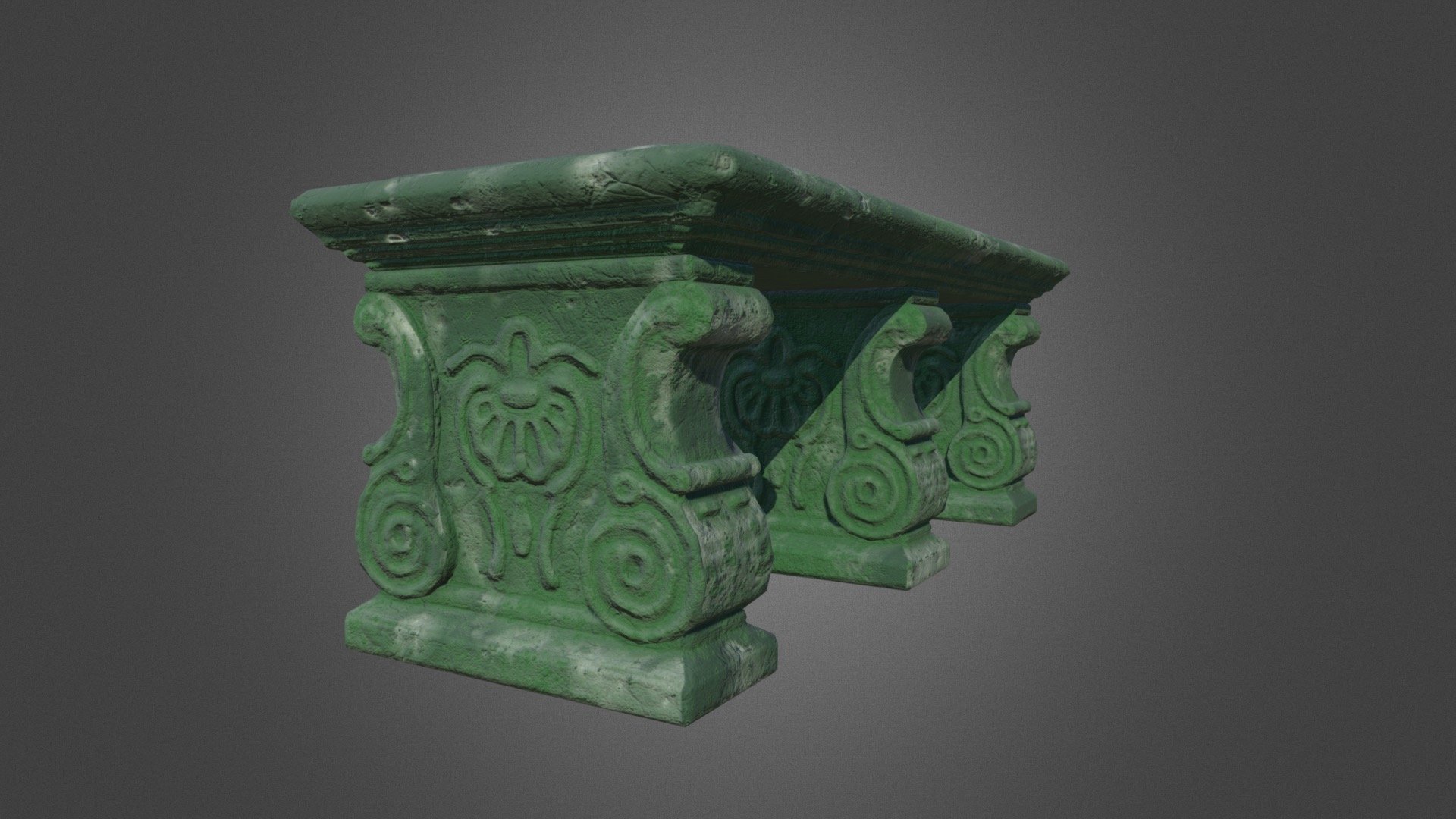 Stone Bench - 3D model by SavageS3NTINEL [71ced7c] - Sketchfab