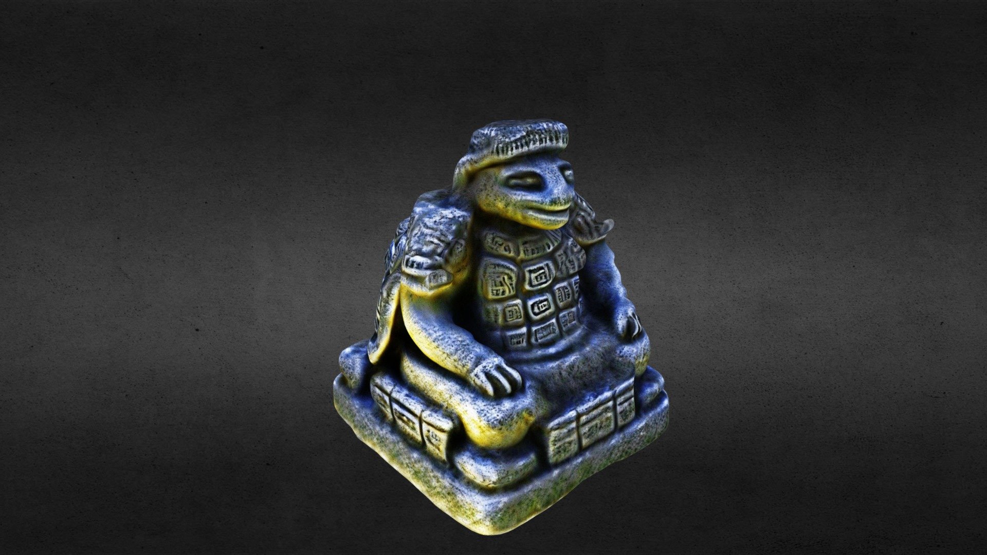 Stone Mayan Turtle Statue - Download Free 3D model by curiousmagic ...