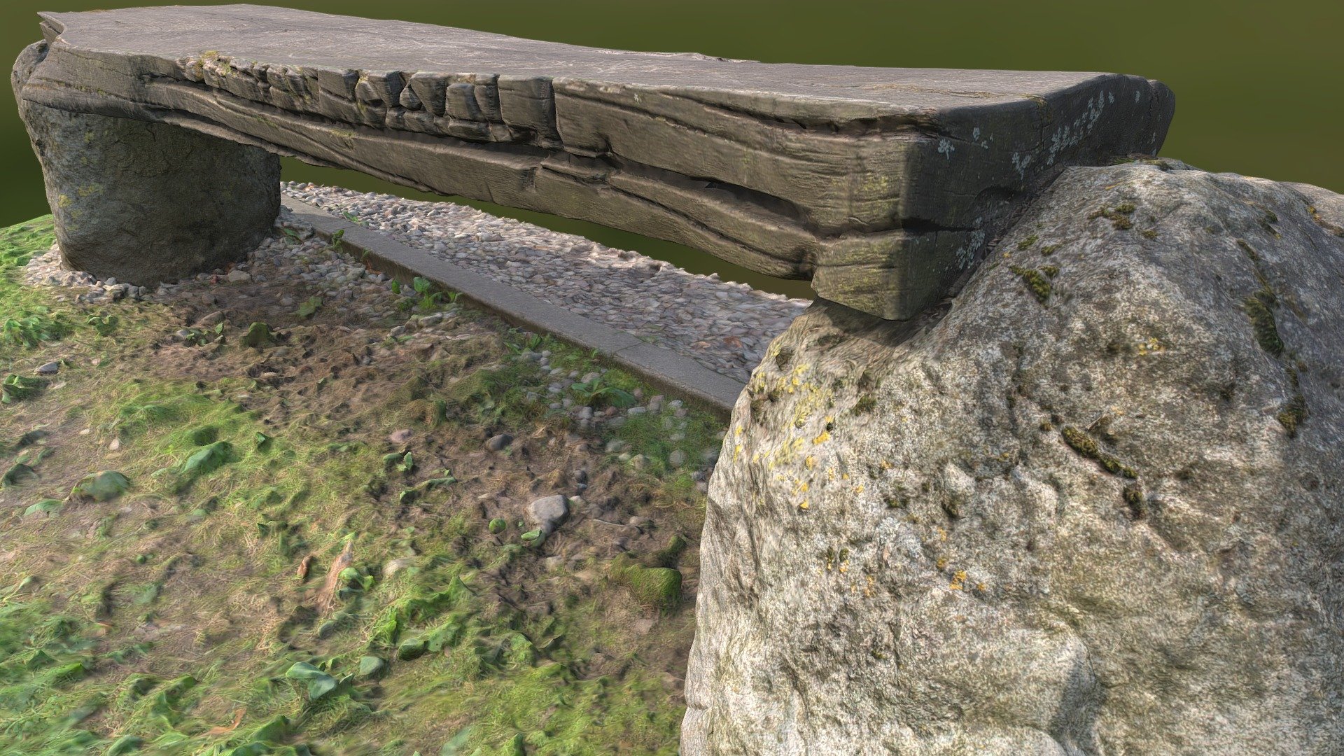 Stone-Wood Bench - Buy Royalty Free 3D model by Abandoned Scans ...
