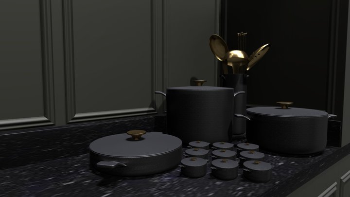 Cooking-pan 3D models - Sketchfab