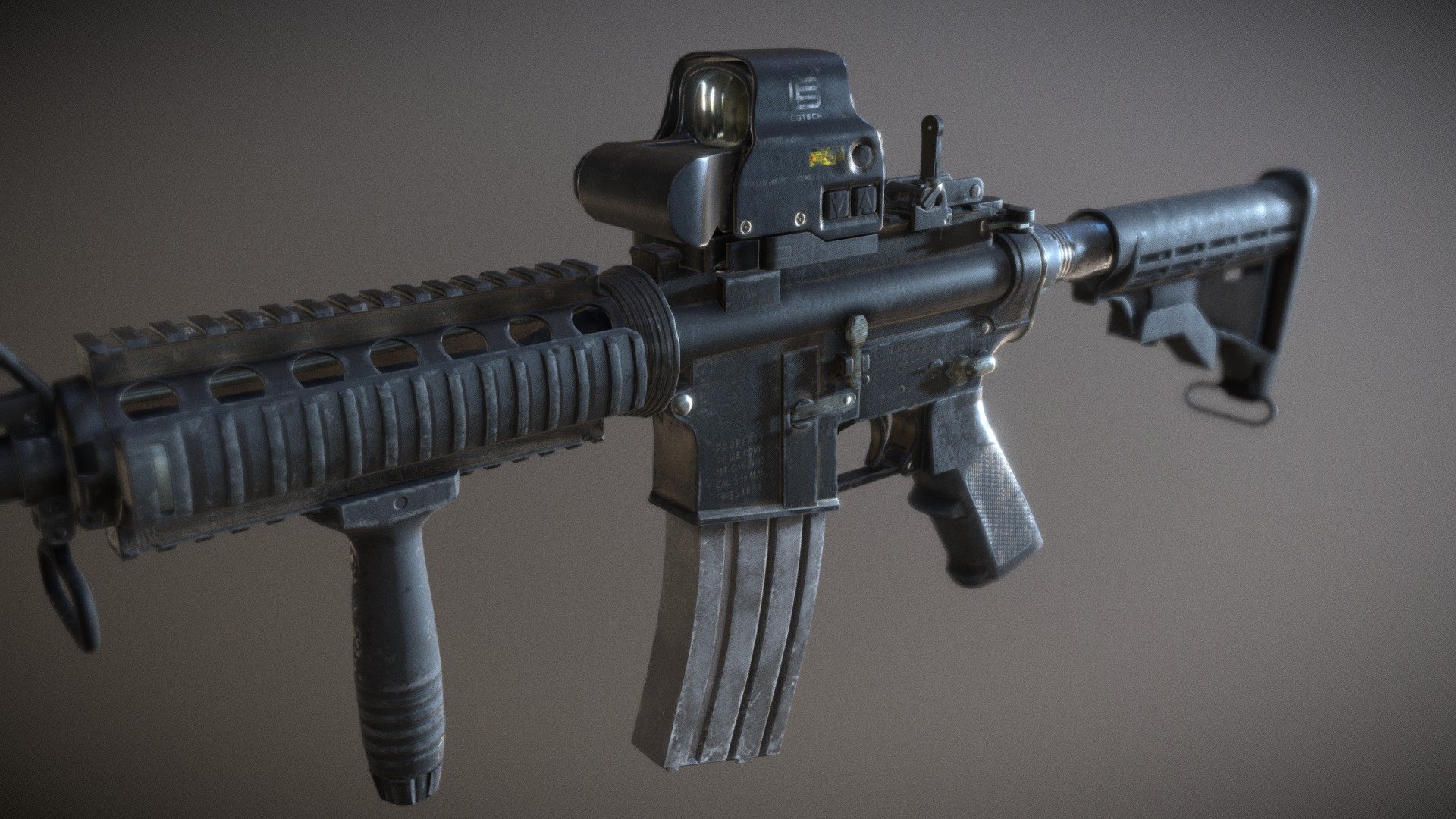 M4 Carbine EXPS3 - 3D model by JamesThirlwell [71d082a] - Sketchfab
